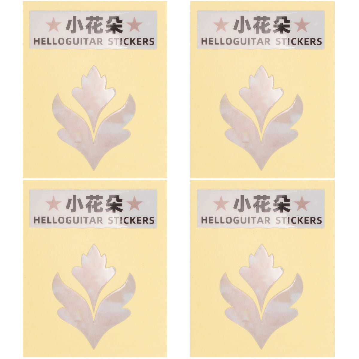 unbranded 4pcs Guitar Sticker Guitar Headstock Sticker Guitar Headstock ...