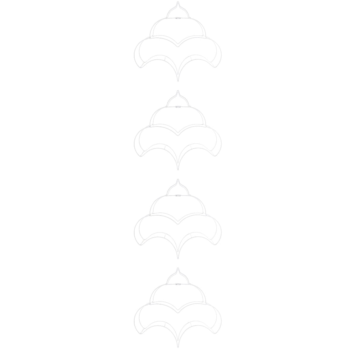 unbranded 4pcs Lamp Shade Frame Metal Lampshade Rack Table Lamp Shade ...