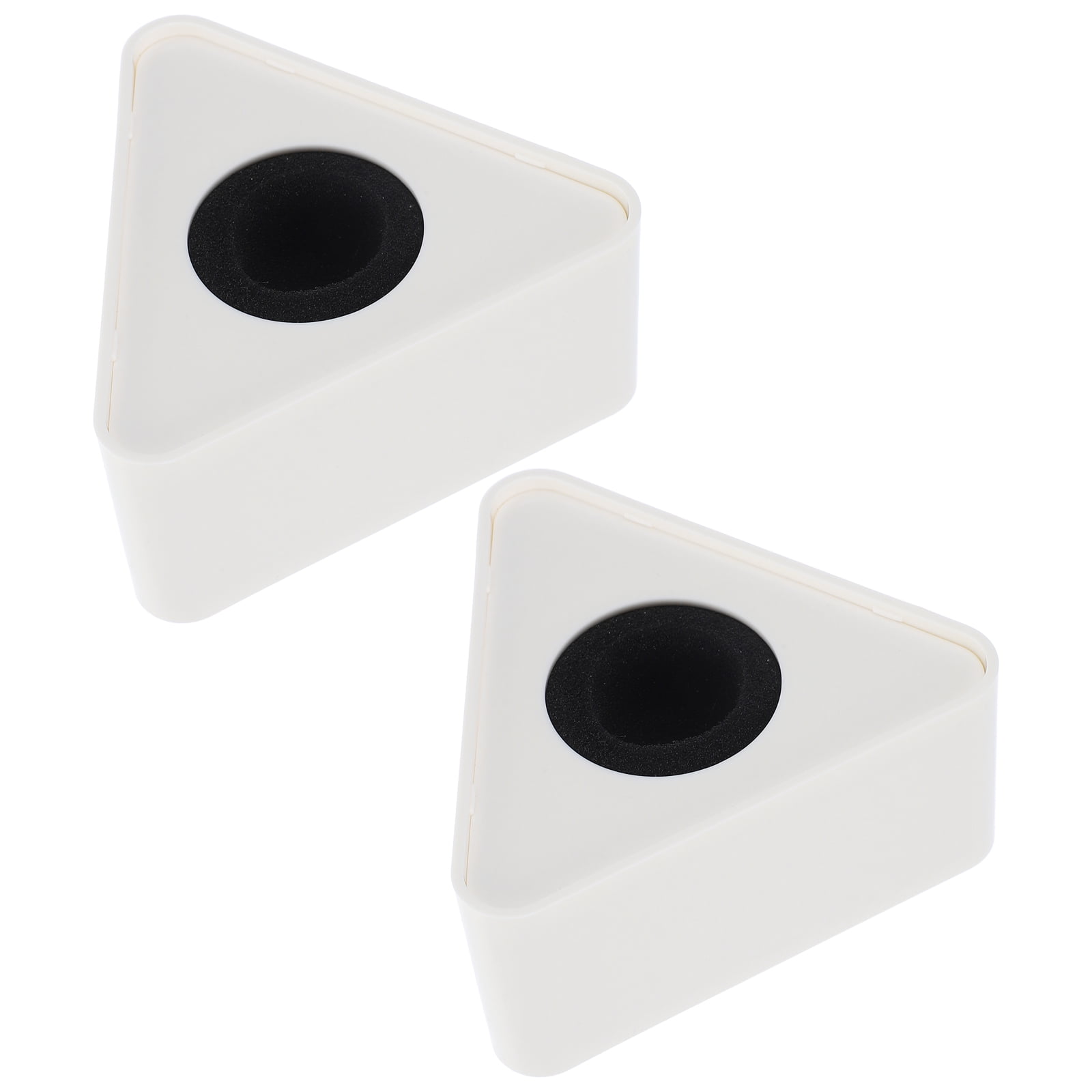 unbranded 4pcs Microphone Logo Flag Station, Triangle Mic Flag Station ...