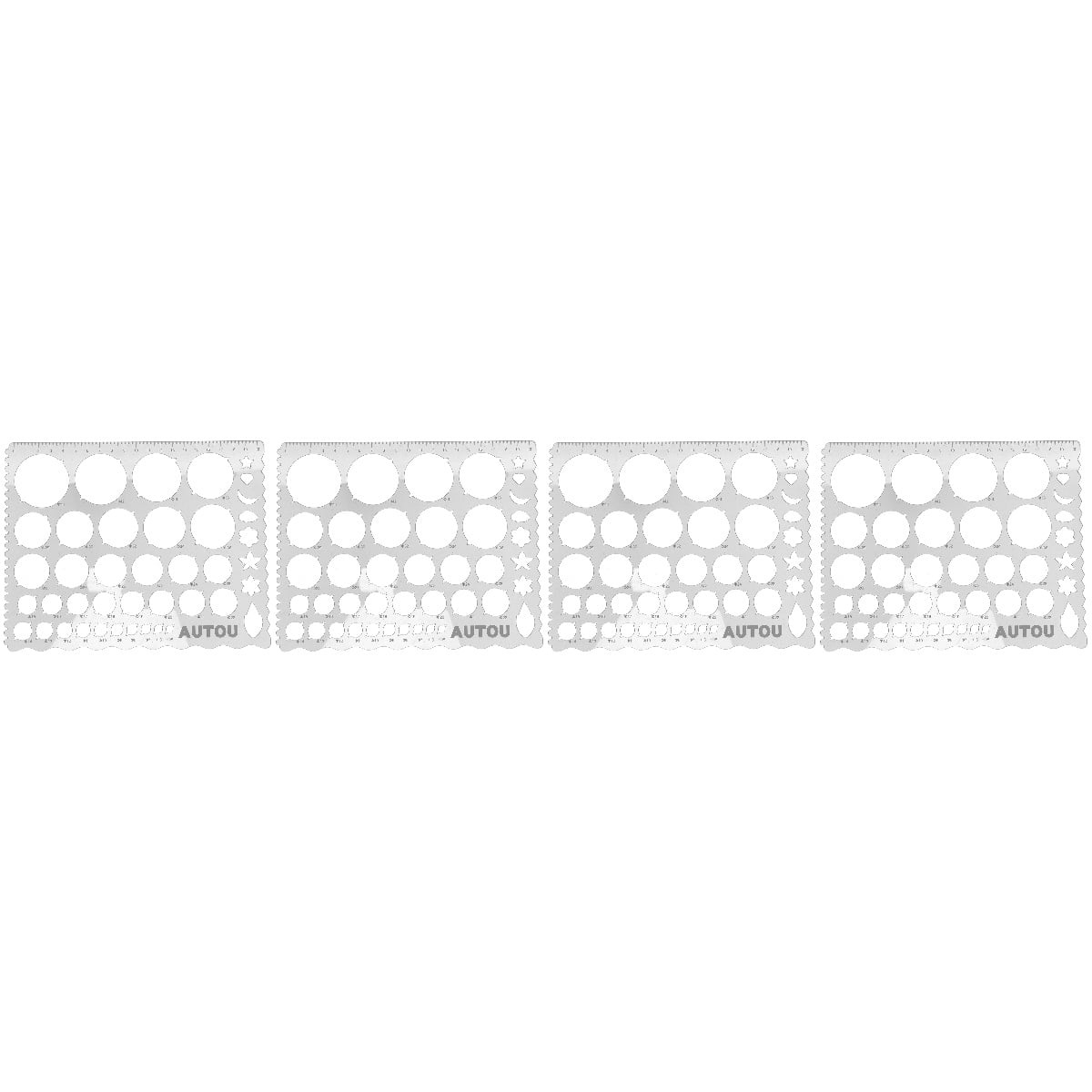 unbranded 4pcs Quilling Ruler Quilling Templates Quilling Template ...
