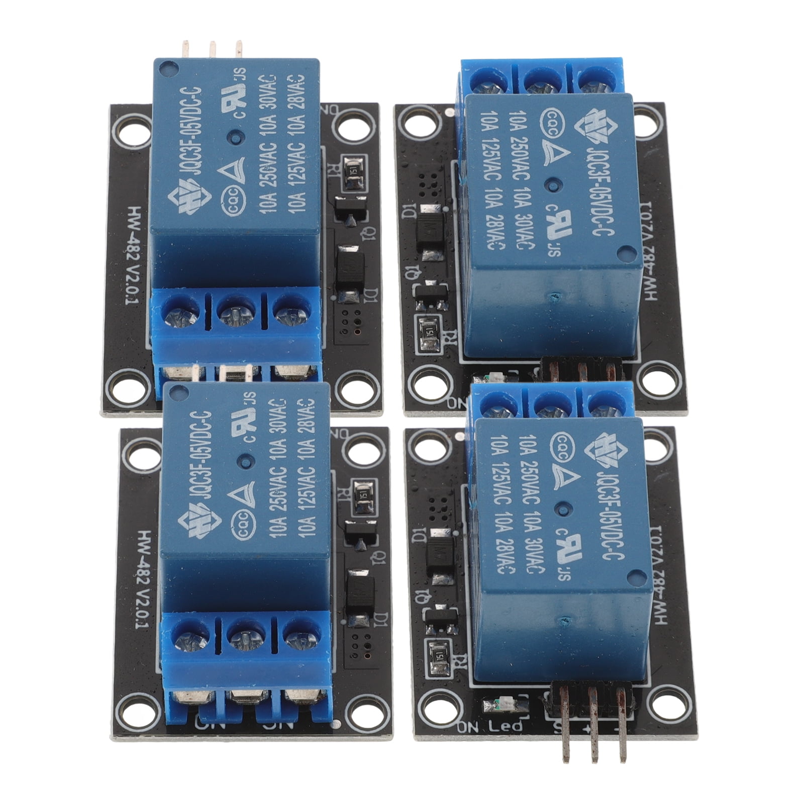 unbranded 4pcs Relay Module 1 Channel Relay Module Relay Module For Singlechip Compatible for ...