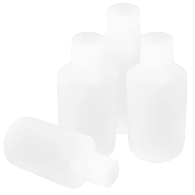 unbranded 4pcs Round Bottles Plastic Containers Liquid Storage Bottles ...