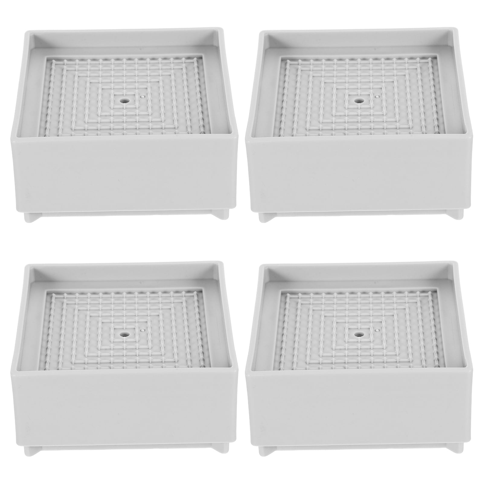 unbranded 4pcs Universal Furniture Elevation Blocks Heavy Duty Square ...