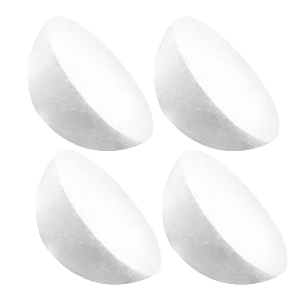 SOPOTUTU 4Pcs White Foam Half Spheres for Home Decor and DIY Crafts ...