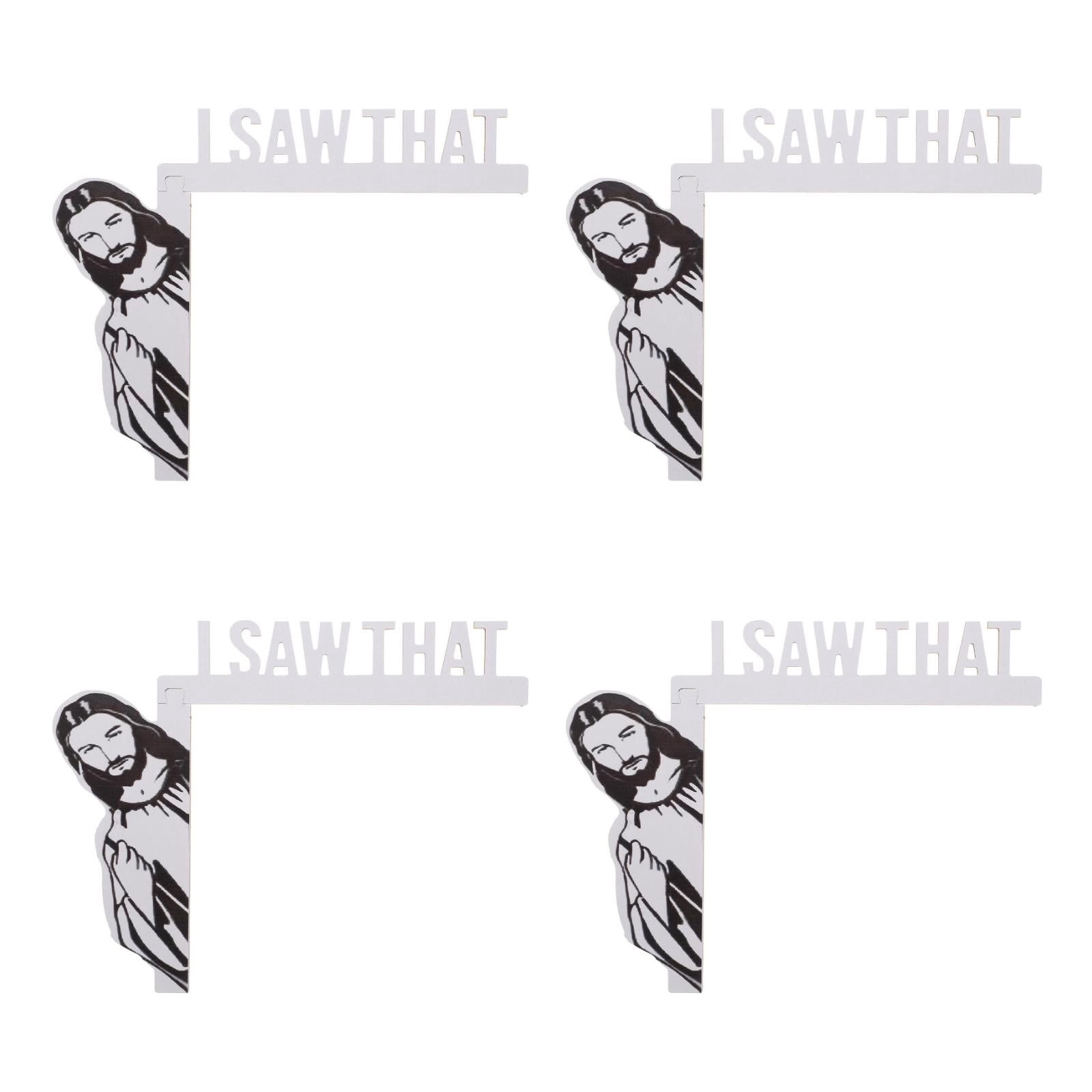 unbranded 4pcs Wood Door Jesus Sign Wooden Door Corner Sign Wood Door ...