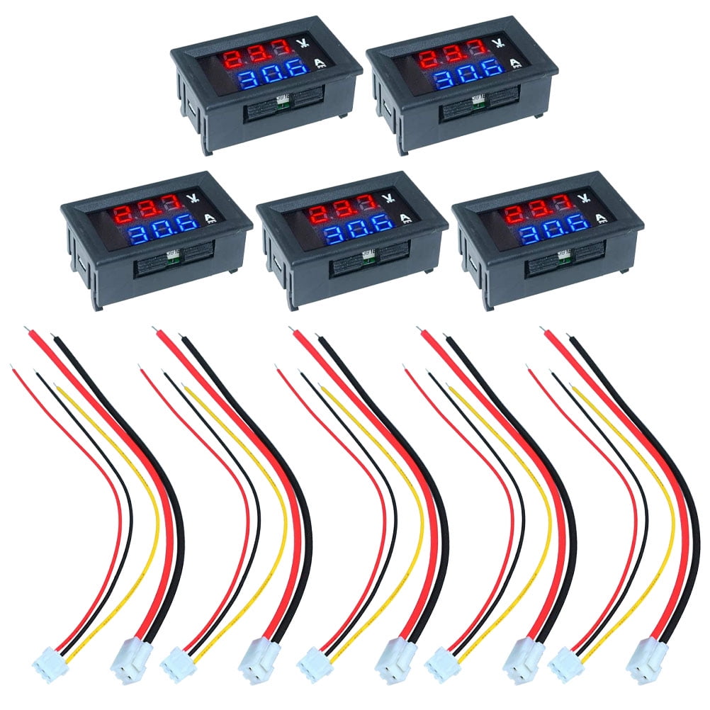 unbranded 5 Pcs Amp Meter Voltage and Current Monitor Panel Gauge Child ...