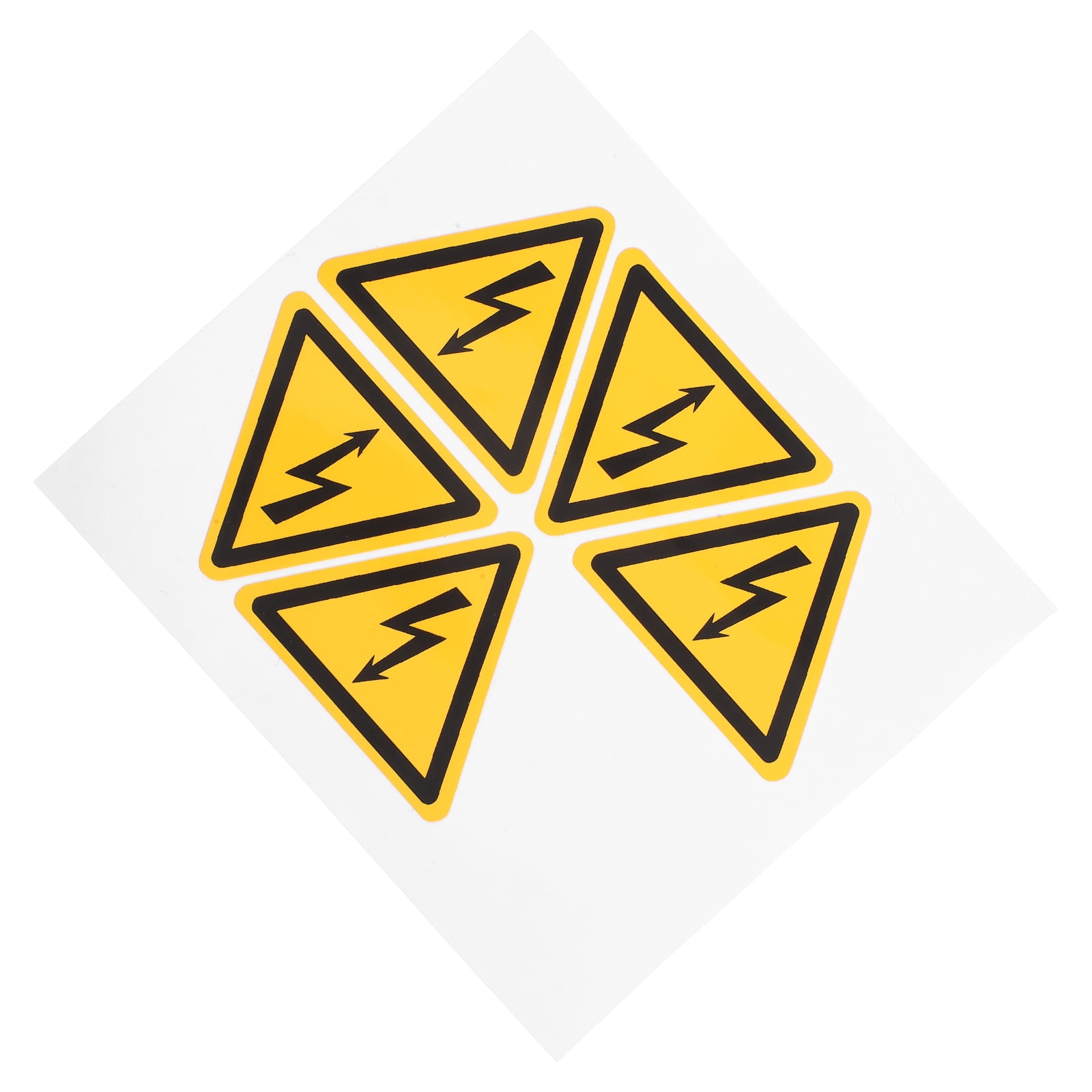 unbranded 5 Pcs Caution Electrical Hazard Identification Labels ...