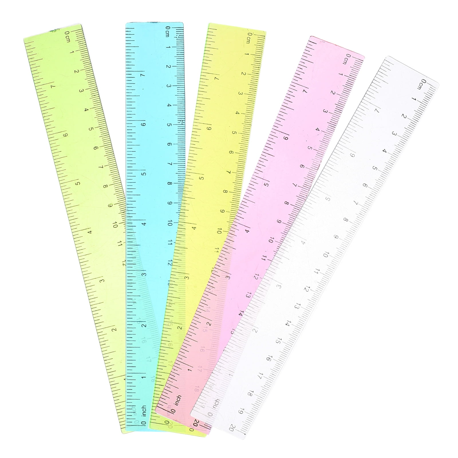 unbranded 5Pcs Math Ruler Measuring Tool Geometry Tools Clear Math ...