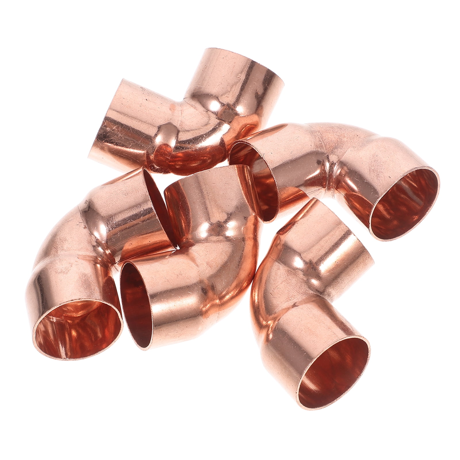 HEMOTON 5pcs Copper Solder Fittings Pipe Caps Stabilizing Connector ...