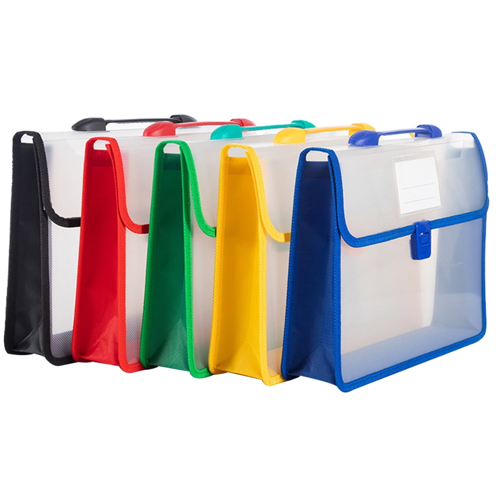 unbranded 5 Pcs Documents Organizer A4 File Bag Poly Envelope Bags ...