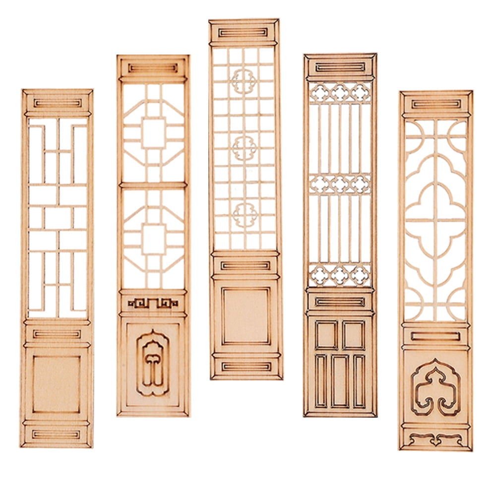 unbranded 5 Pcs Dolls Dollhouse Miniature Screen Model 12.50X2.50X0 ...