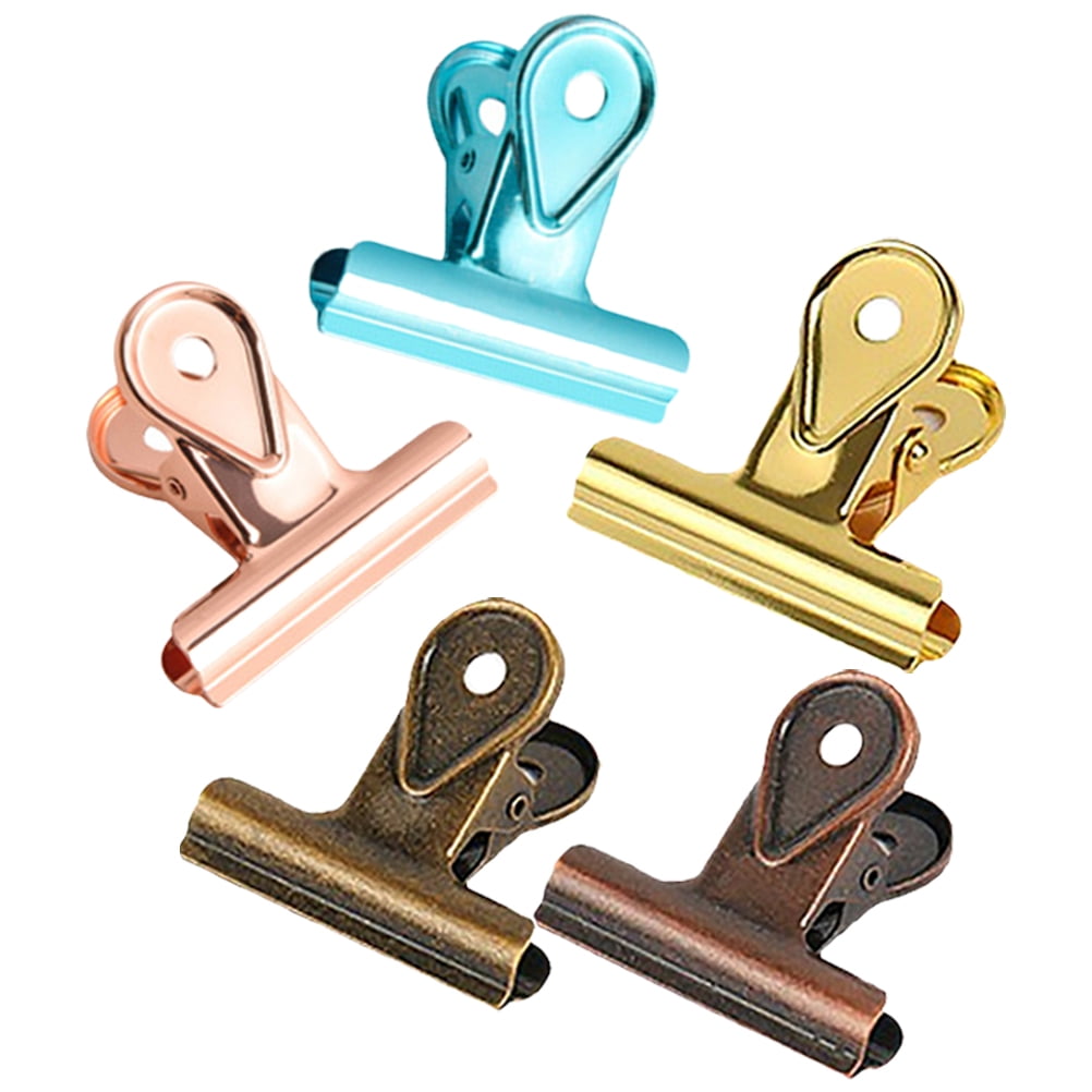unbranded 5 Pcs Clamp for File Paper Clamps Desk Paperclip Fancy Clips ...