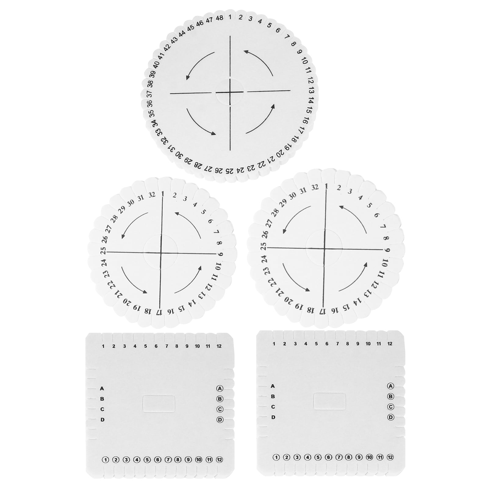 unbranded 5 Pcs Making Disk Cord Hand-Knitted Rope Device Flexible Tool ...