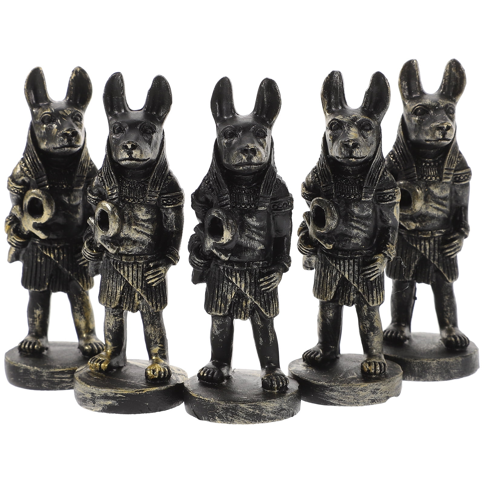 unbranded 5 Pcs Miniature God Figurines Tiger Statue Gold Animal ...