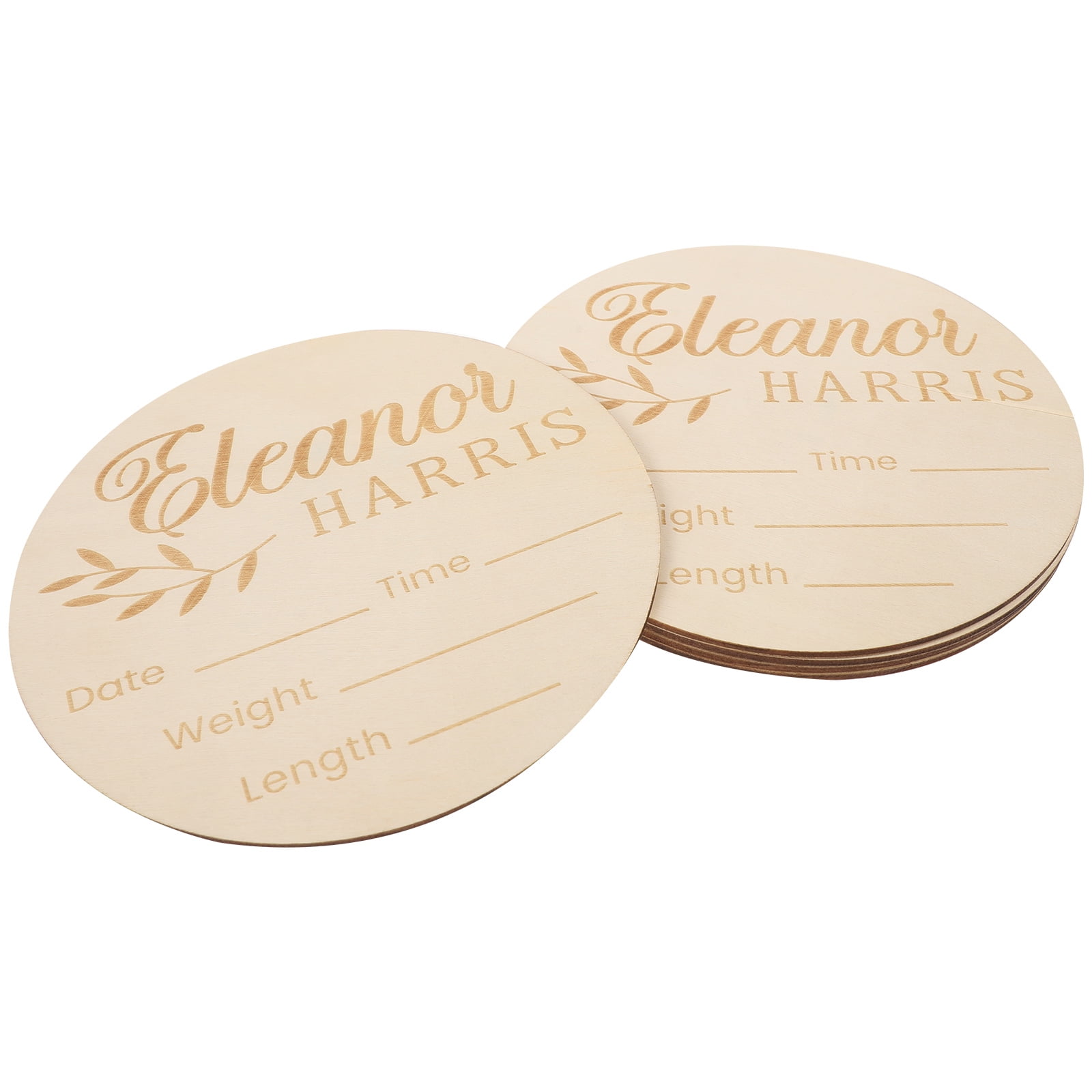 unbranded 5 Pcs Nursery Baby Announcement Sign Wood Name Is Sleeping ...