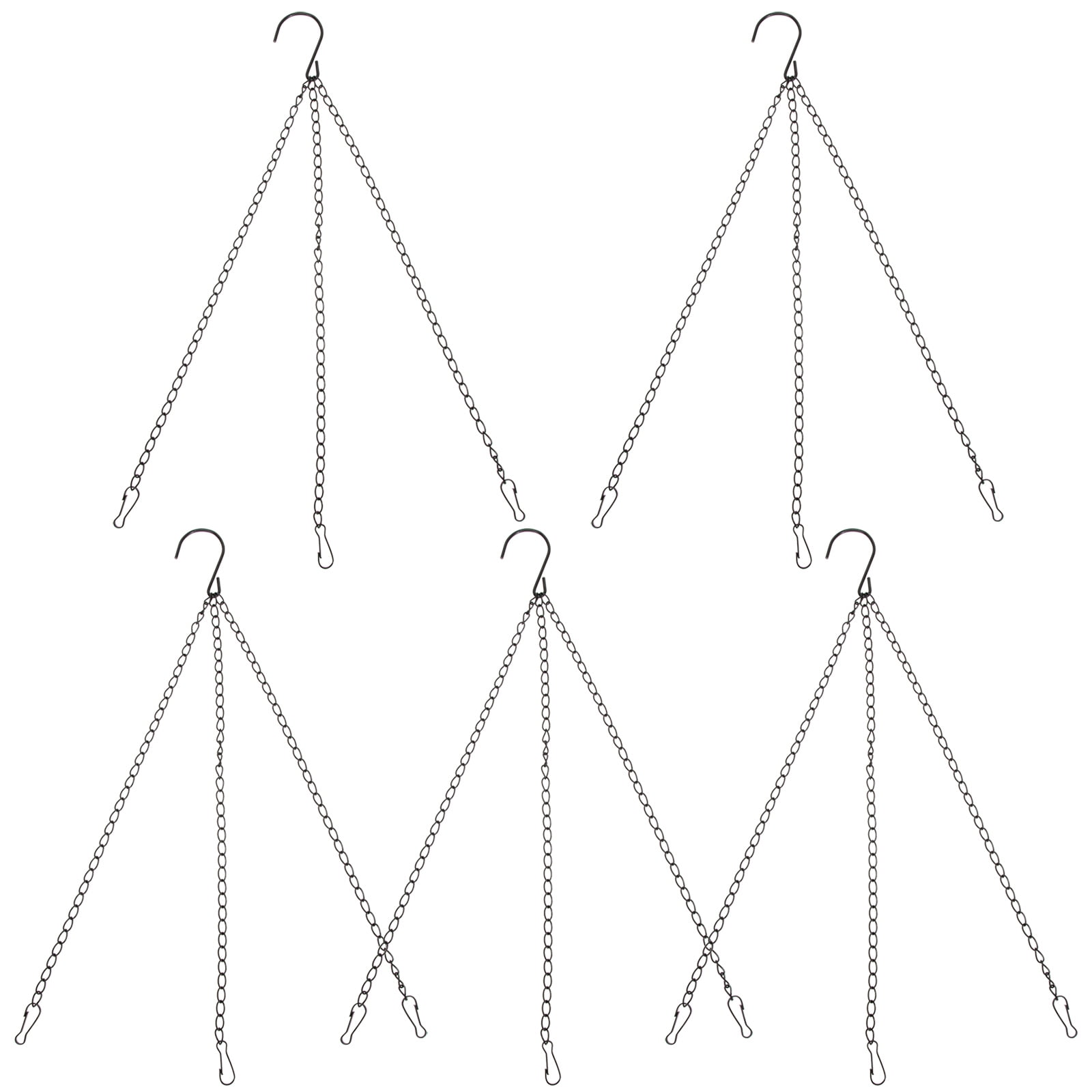 unbranded 5 Pcs Railing Planter Flower Pot Hanging Chain Lantern Chains ...