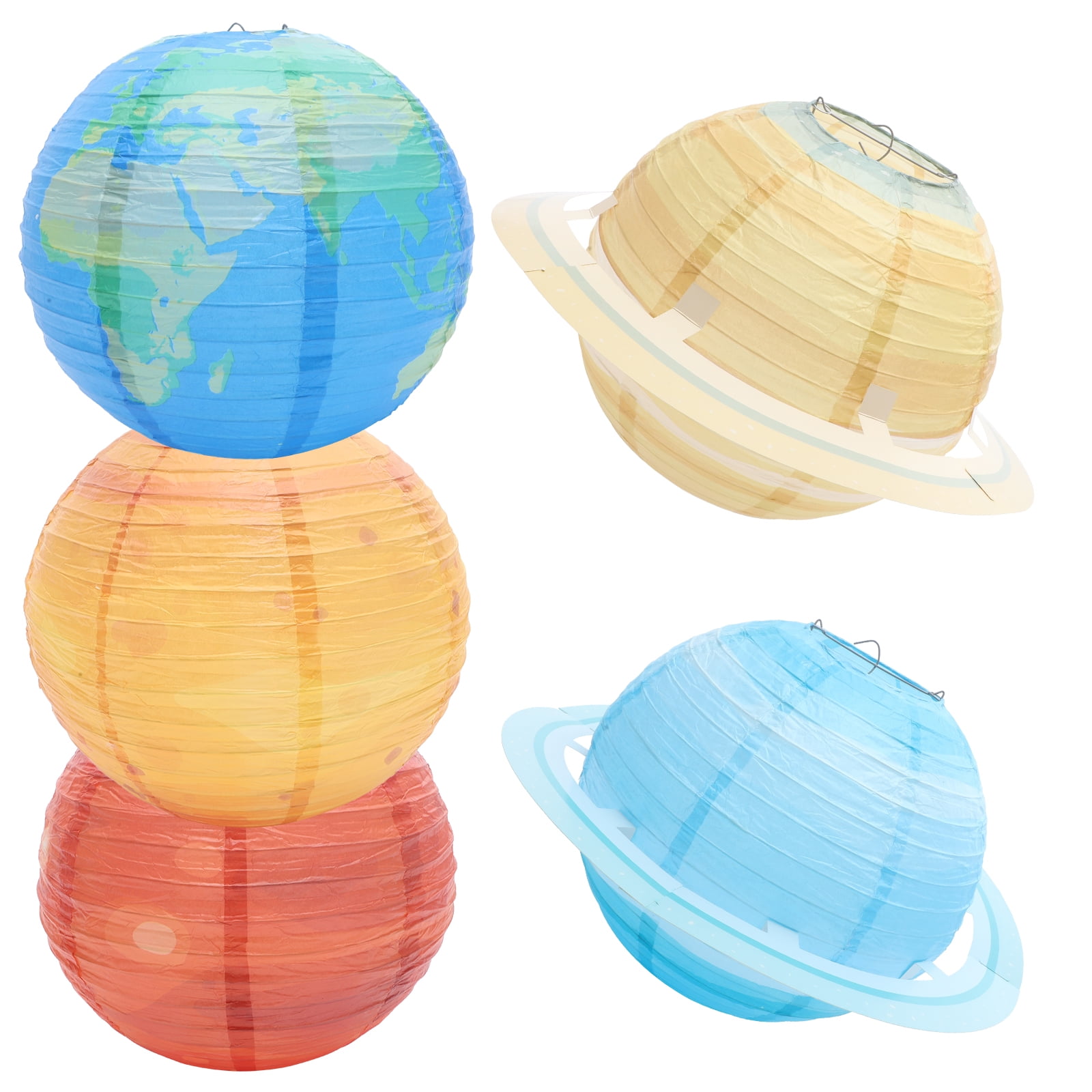 unbranded 5 Pcs Sky Paper Lantern Space Lanterns Outer Party Supplies ...