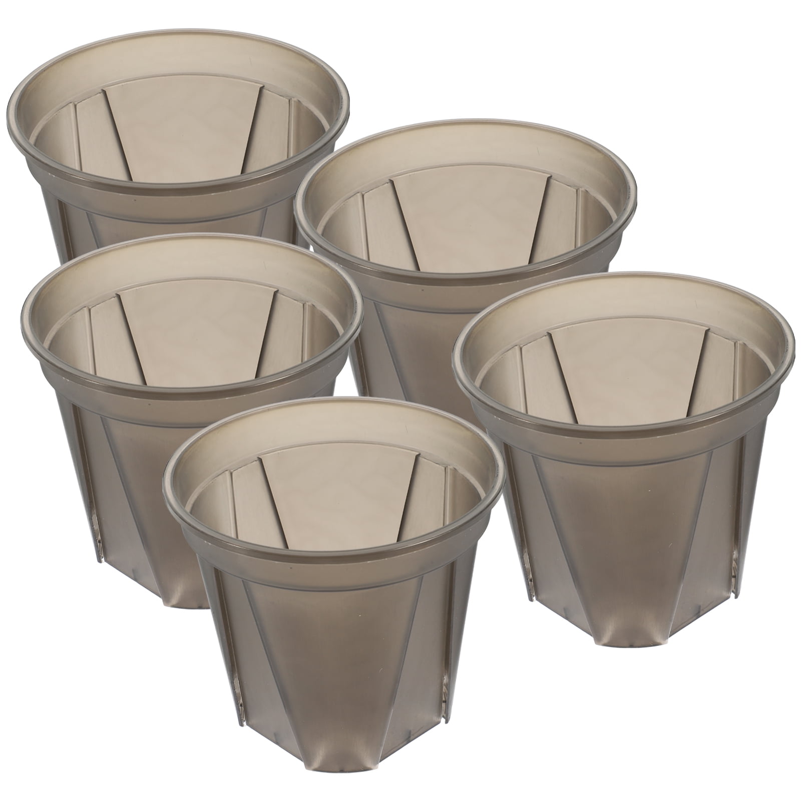 unbranded 5 Pcs Succulent Plant Nursery Planters Flower Pots Home Grey ...