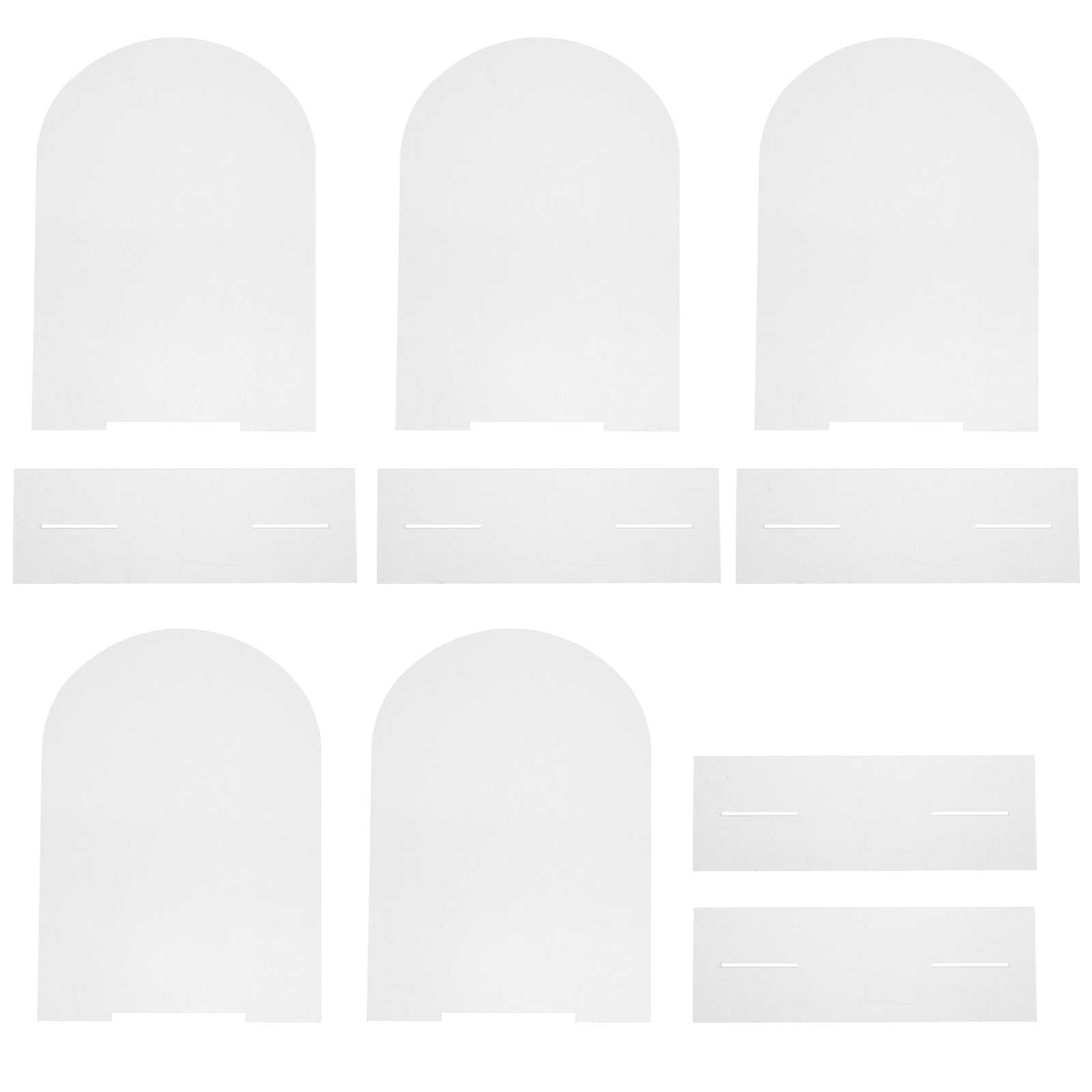 unbranded 5 Pcs Wedding Sign Poster Holder Transparent Blank Arched ...