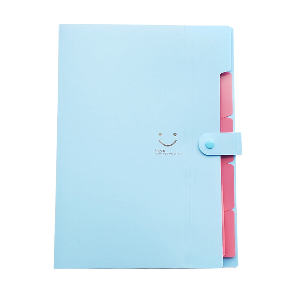 FELTECHELECTR Home Document Organizer A4 Letter Size File Folders Blue ...