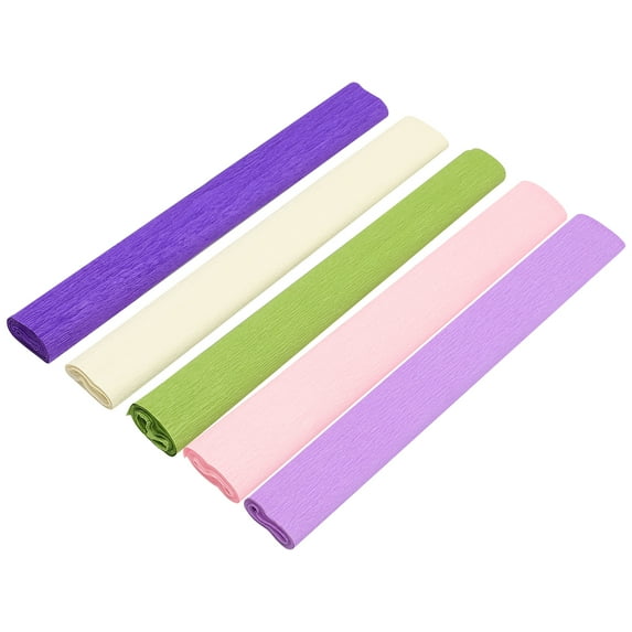 OUNONA Assorted Color Crepe Paper for DIY Crafts Eco Friendly and Safe ...