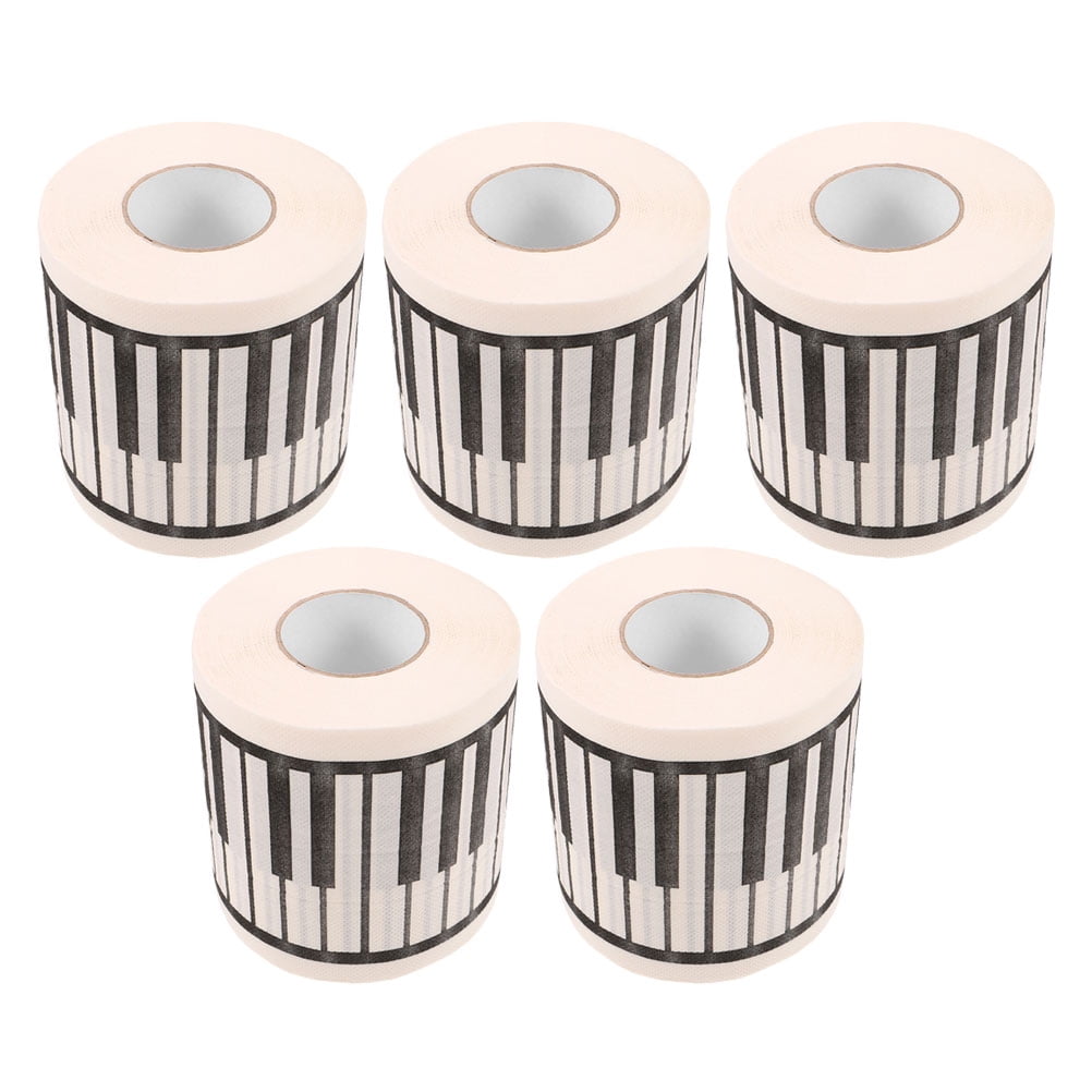 unbranded 5 Rolls Piano Keyboard Toilet Paper Printing Toilet Paper ...