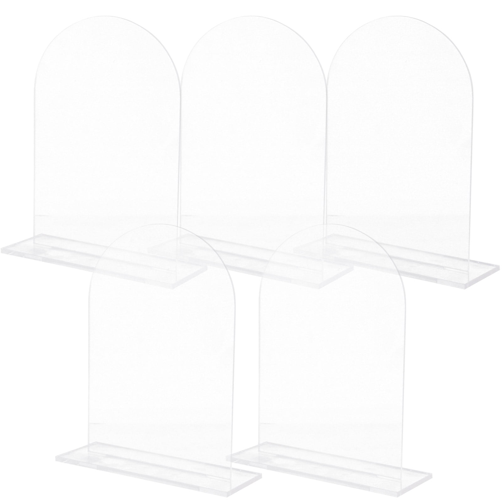 unbranded 5 Sets Booth Sign Transparent Blank Arched Acrylic Wedding ...