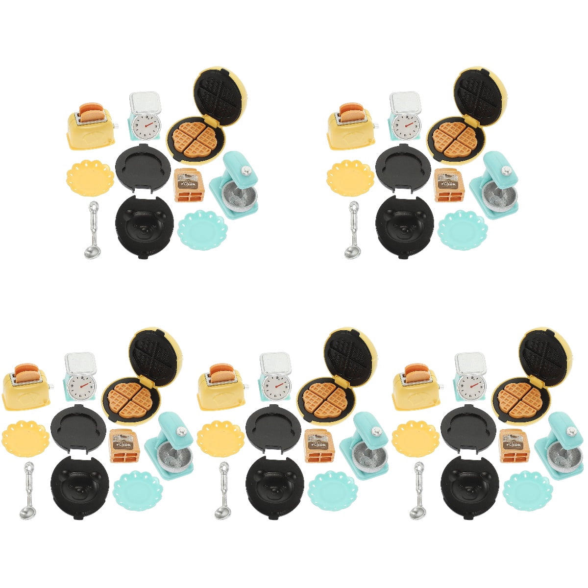 unbranded 5 Sets Simulated Kitchenware Machine Toy Mini Toy House ...
