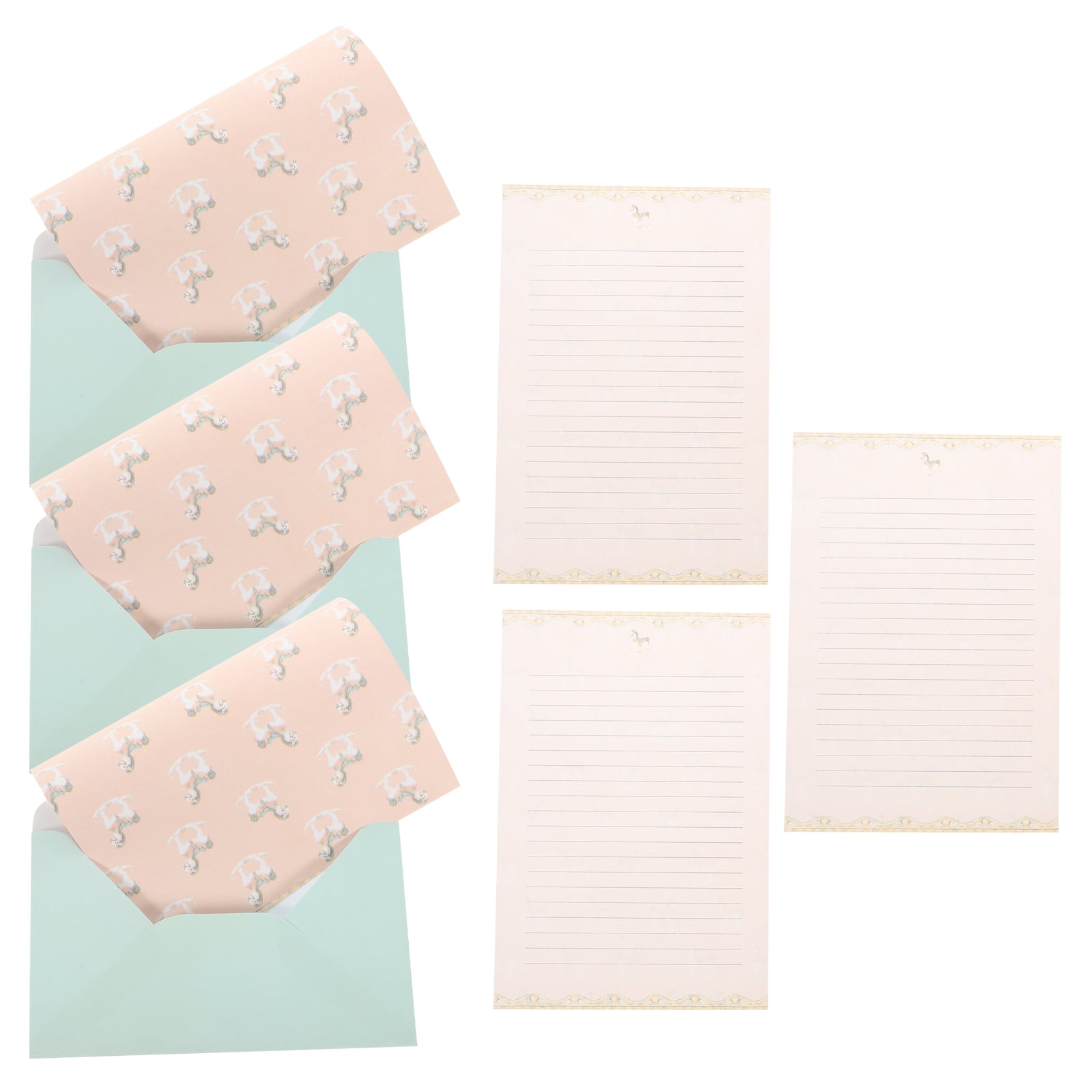 unbranded 5 Sets of Letter Writing Paper Stationery Paper Set ...