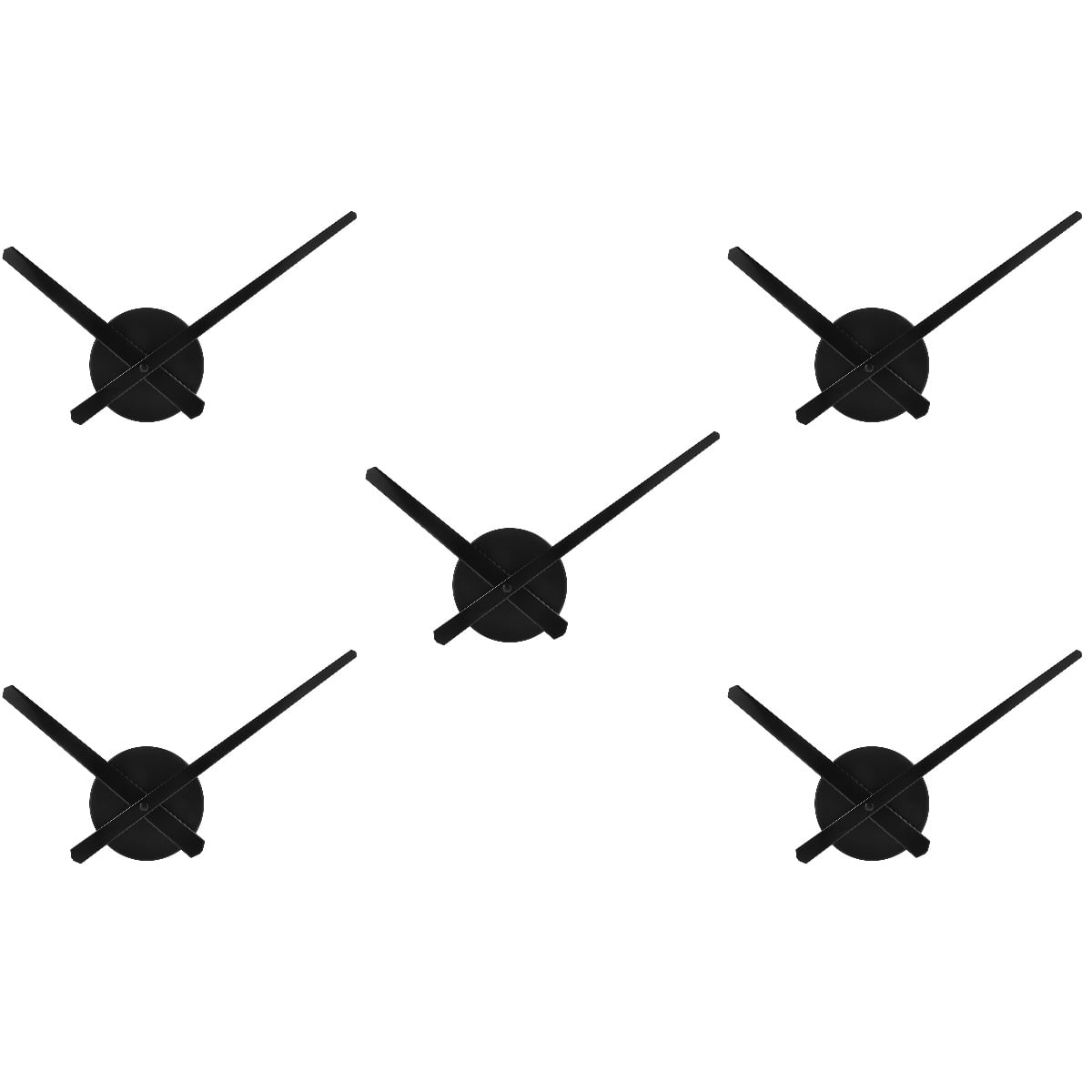 unbranded 5 Sets of Metal Clock Pointer Dial DIY Clock Movement Silent ...