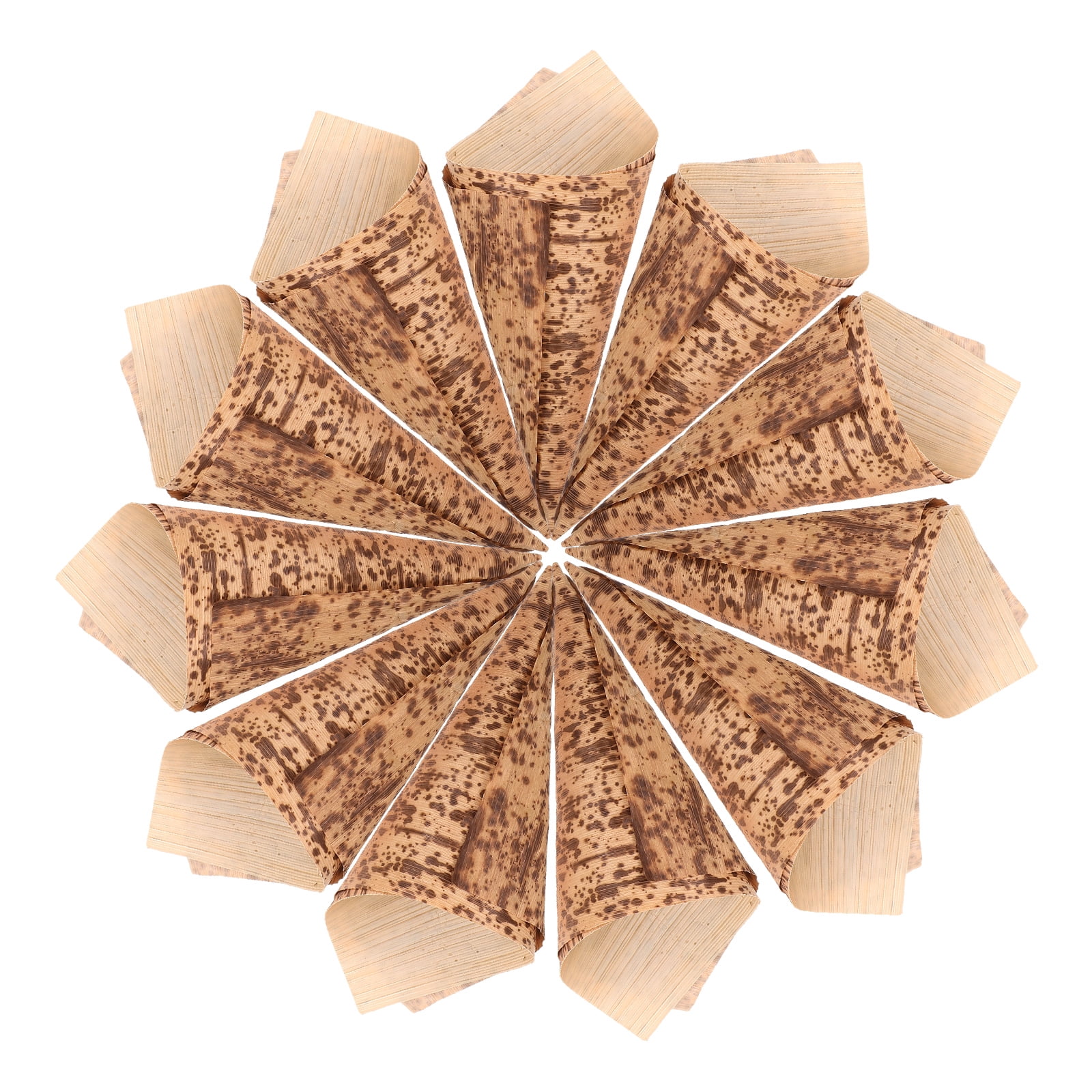 unbranded 50 Pcs Bamboo Skin Toss Dish Rack Popcorn Containers ...