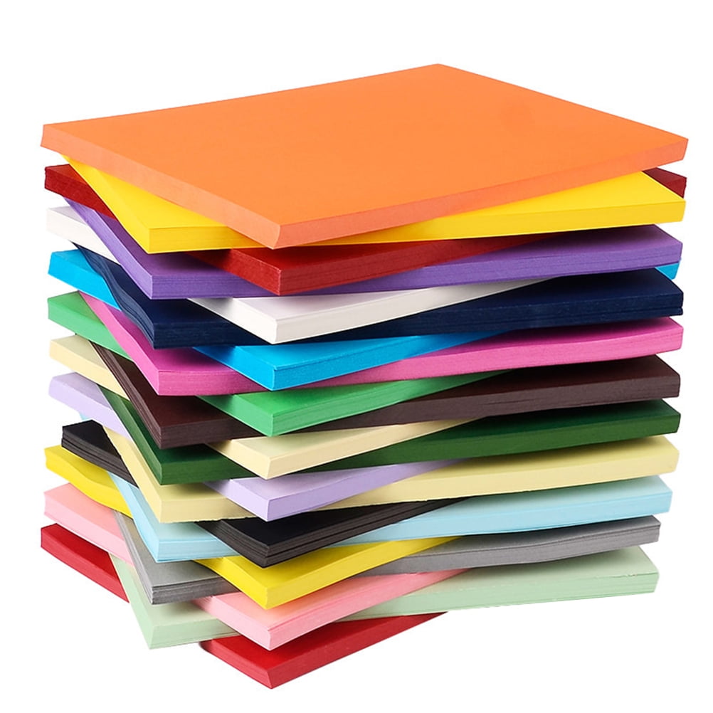 unbranded 50 Pcs Cardboard Colored Paper for Kids Poster Paper Craft ...