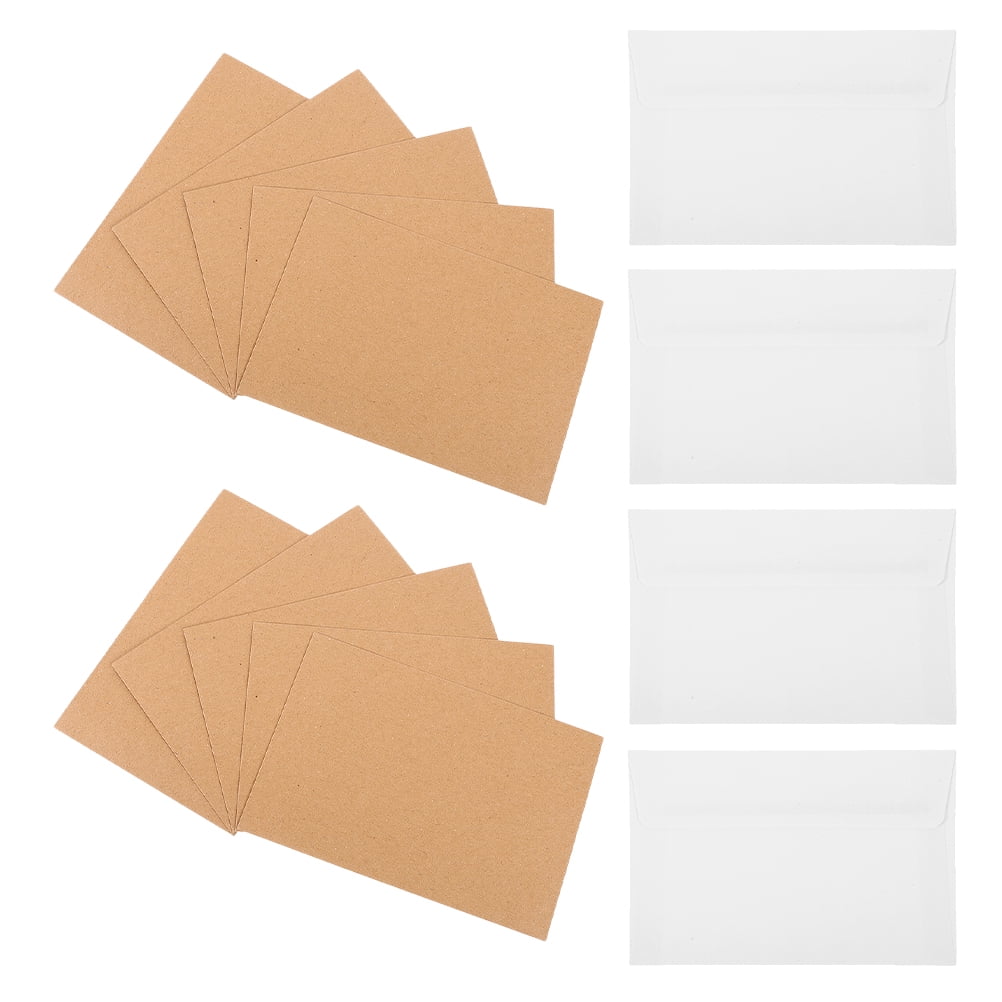 LITINKIMI Small Envelopes Letter Size White 50Pcs 6.29X4.24X0.04in ...