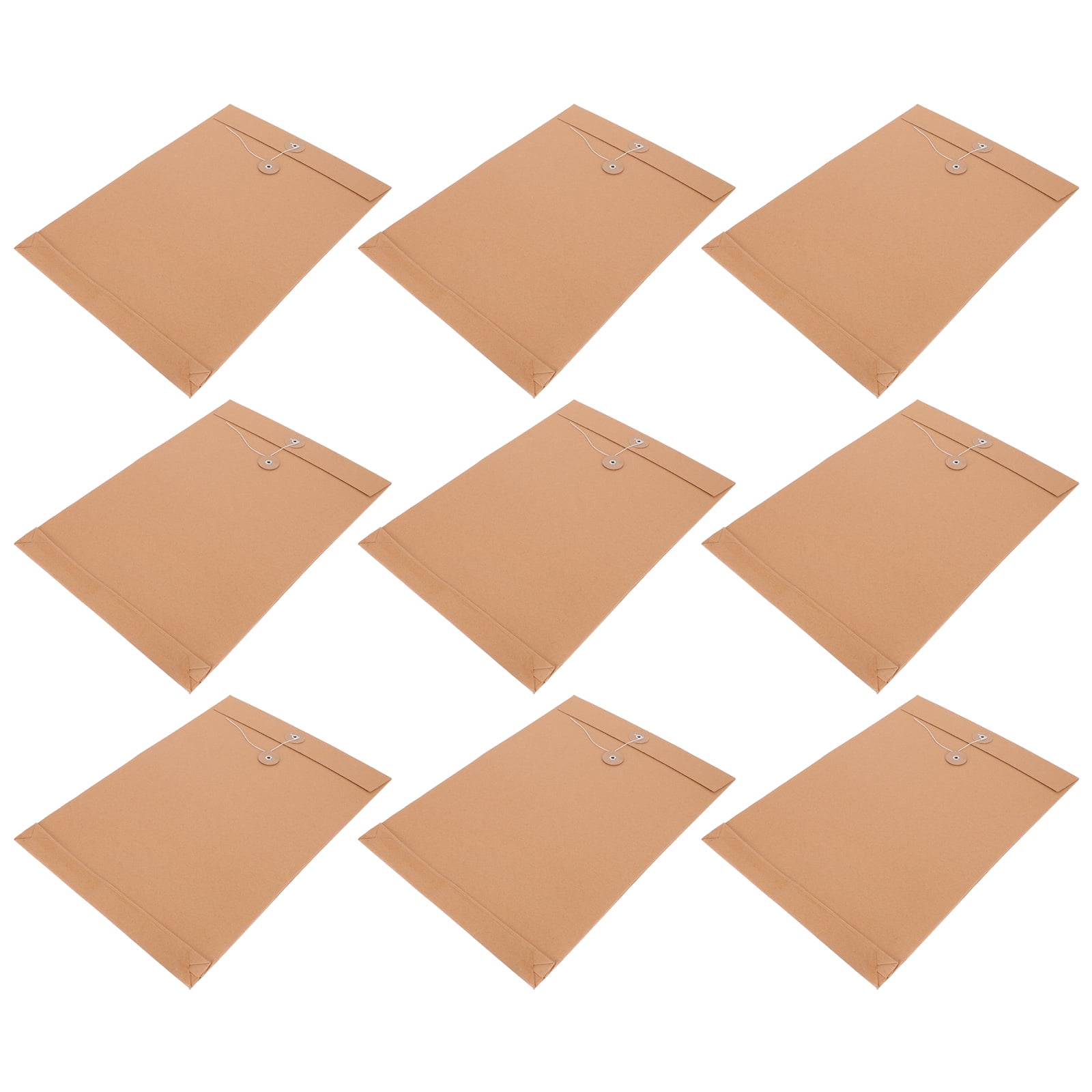 unbranded 50 Pcs Kraft Paper Portfolio Portable Document Holder Folder ...
