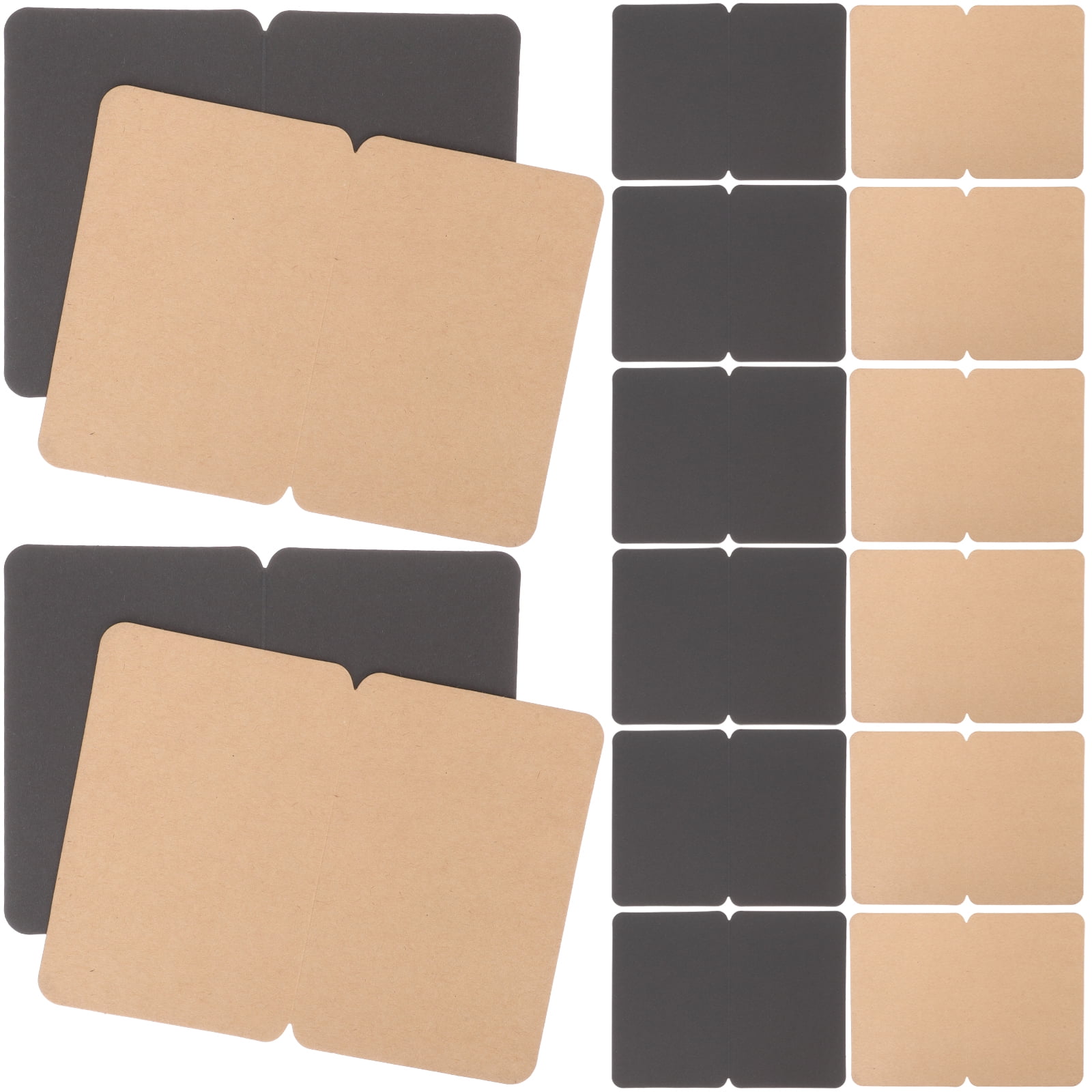 unbranded 50 Pcs Packaging Blank Card Cut Neatly Cards Round Corner ...