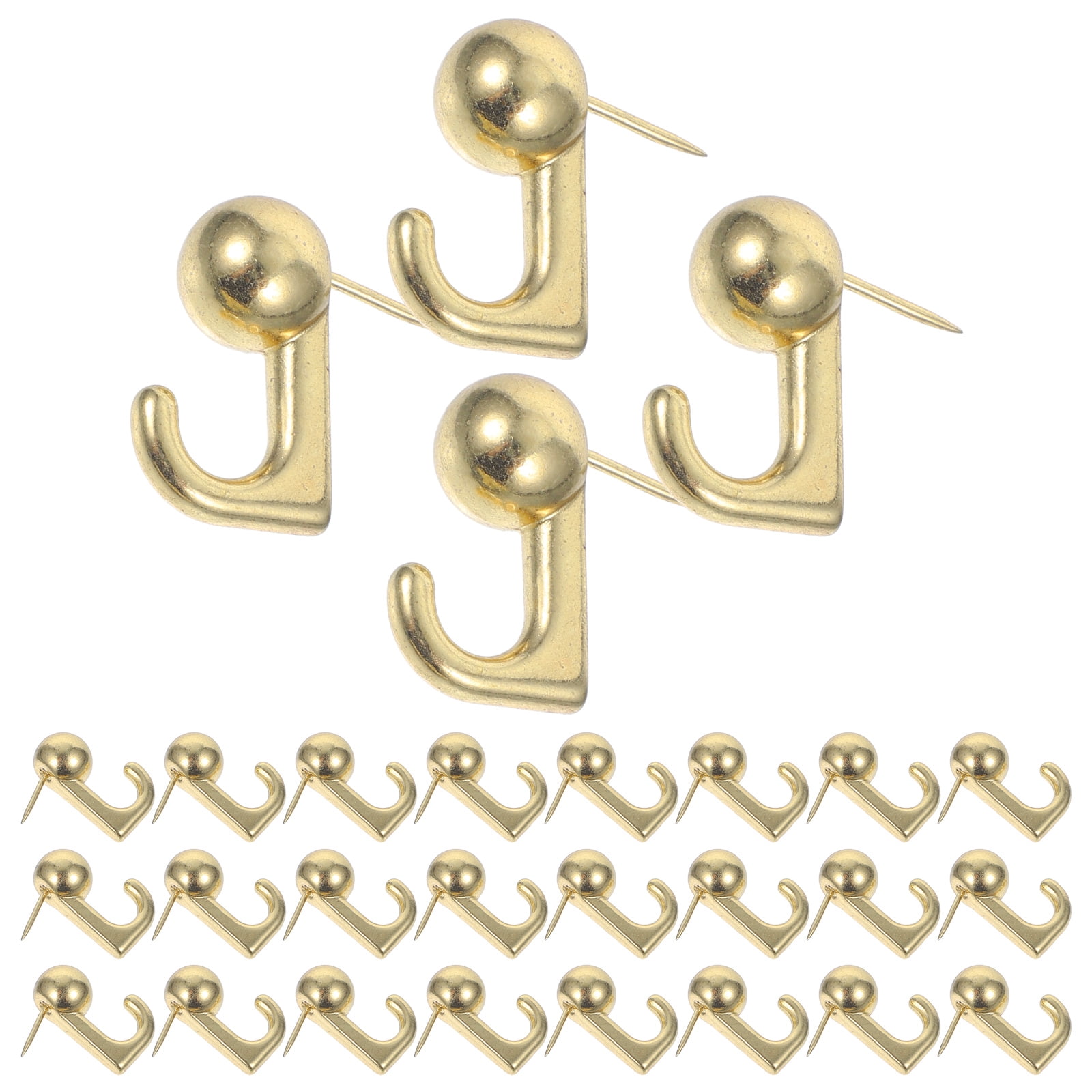 unbranded 50 Pcs Push Pin Hanger Pins Wall Hooks Cork Board Bulletin ...