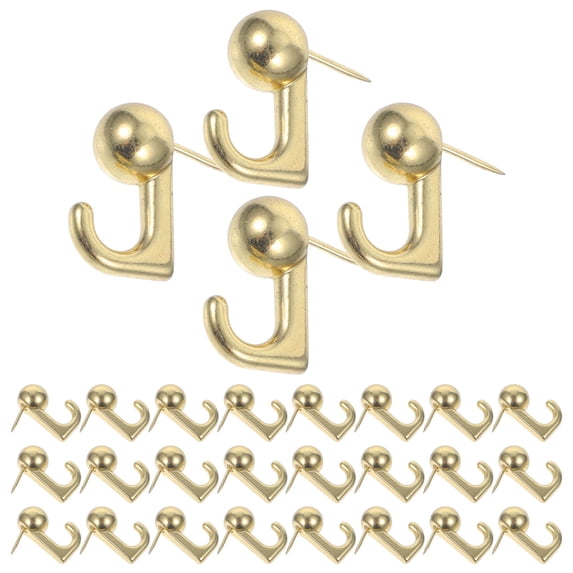 unbranded 50 Pcs Push Pin Hanger Pins Wall Hooks Cork Board Bulletin ...