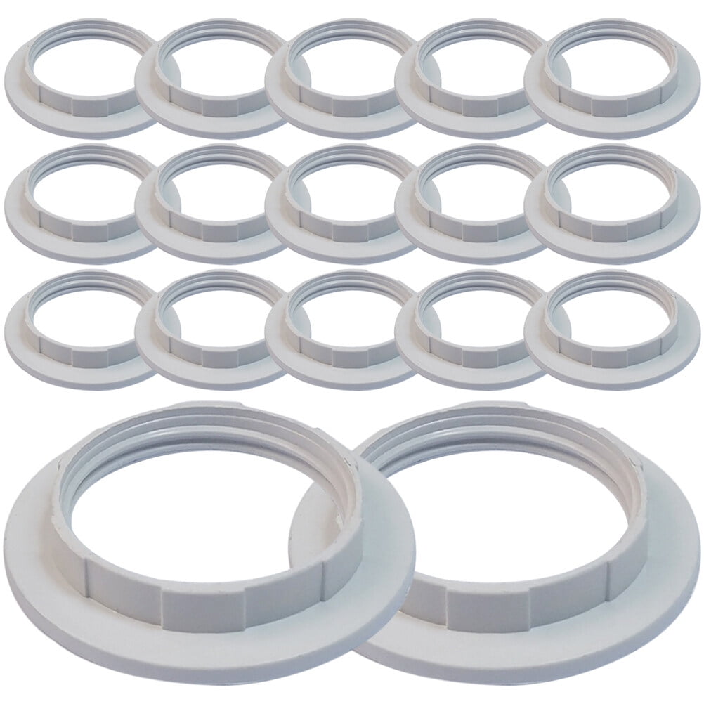 unbranded 50pcs Light Socket Shade Ring Lock Socket Collar Ring E27 ...