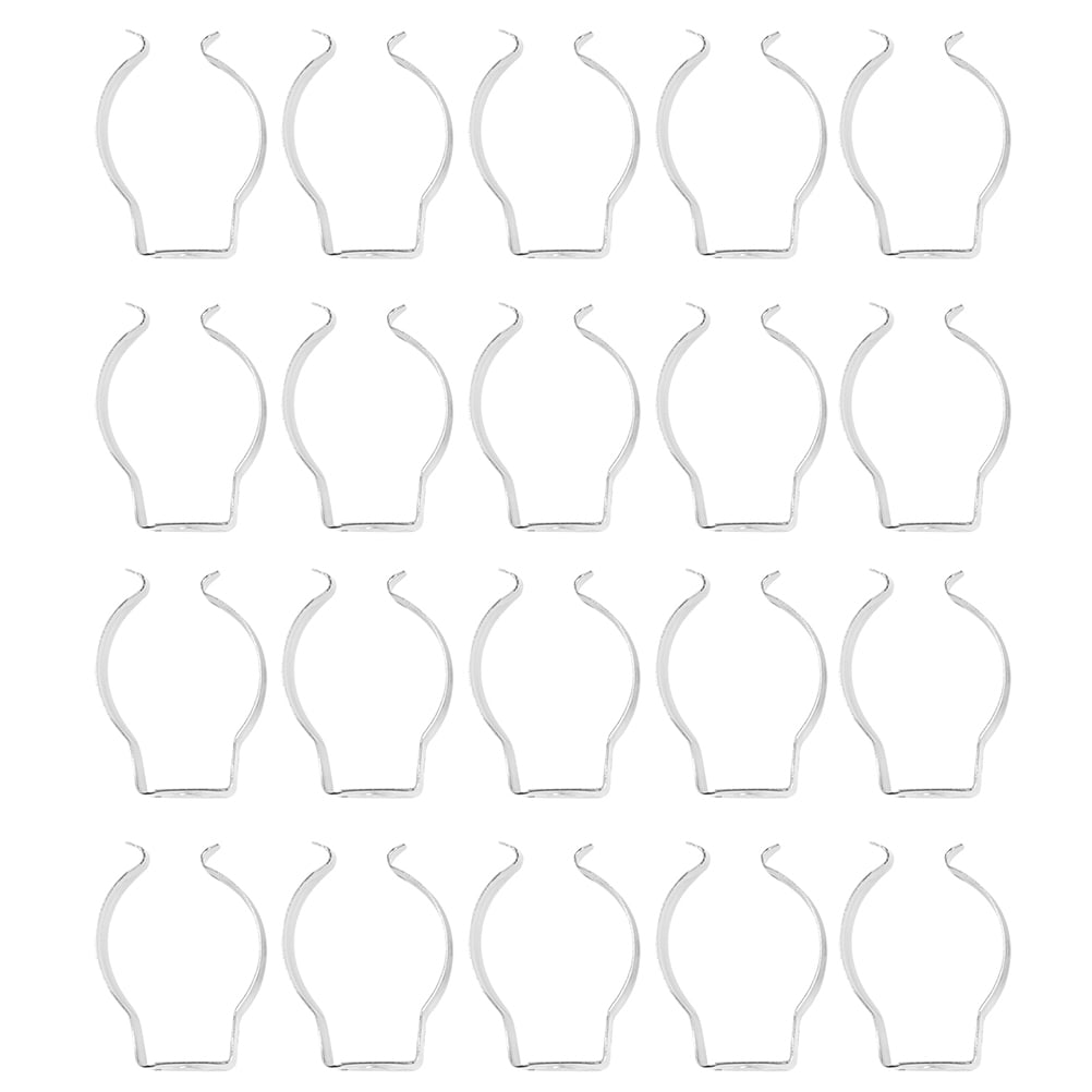 unbranded 50 Pcs T8 U Clips Holder Bracket Manganese Steel Lamp Holder ...