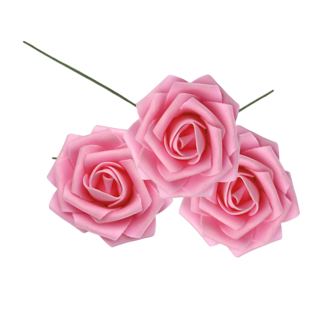 chidgrass 50 Pieces Office Hotel Portable Realistic Artificial Flowers ...