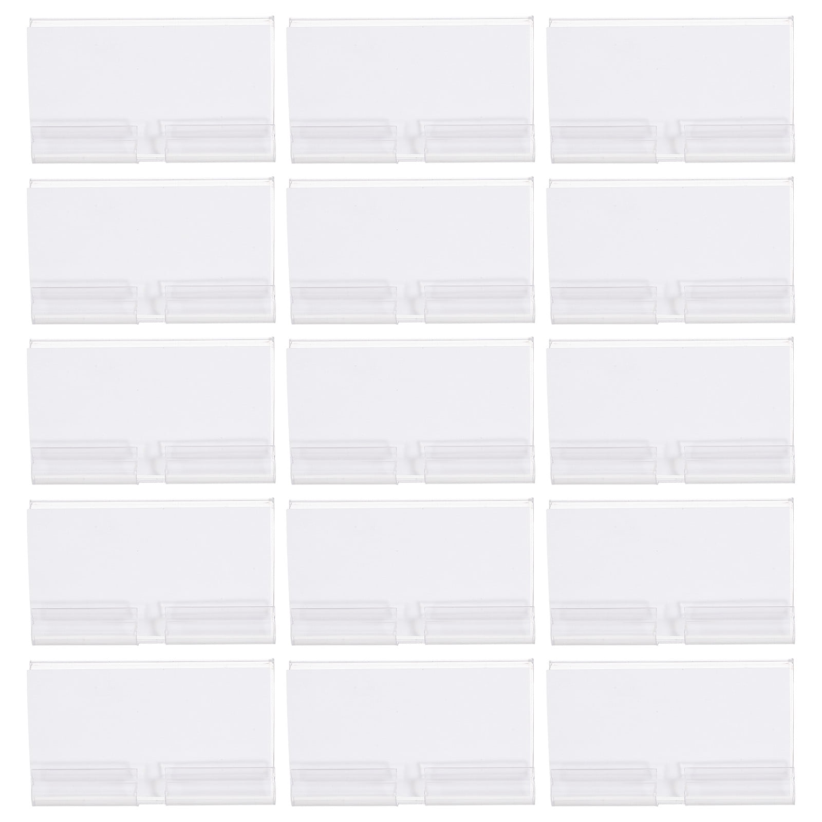 unbranded 50 Sets Clear Display Stand Label Maker Price Tag Shelf Signs ...