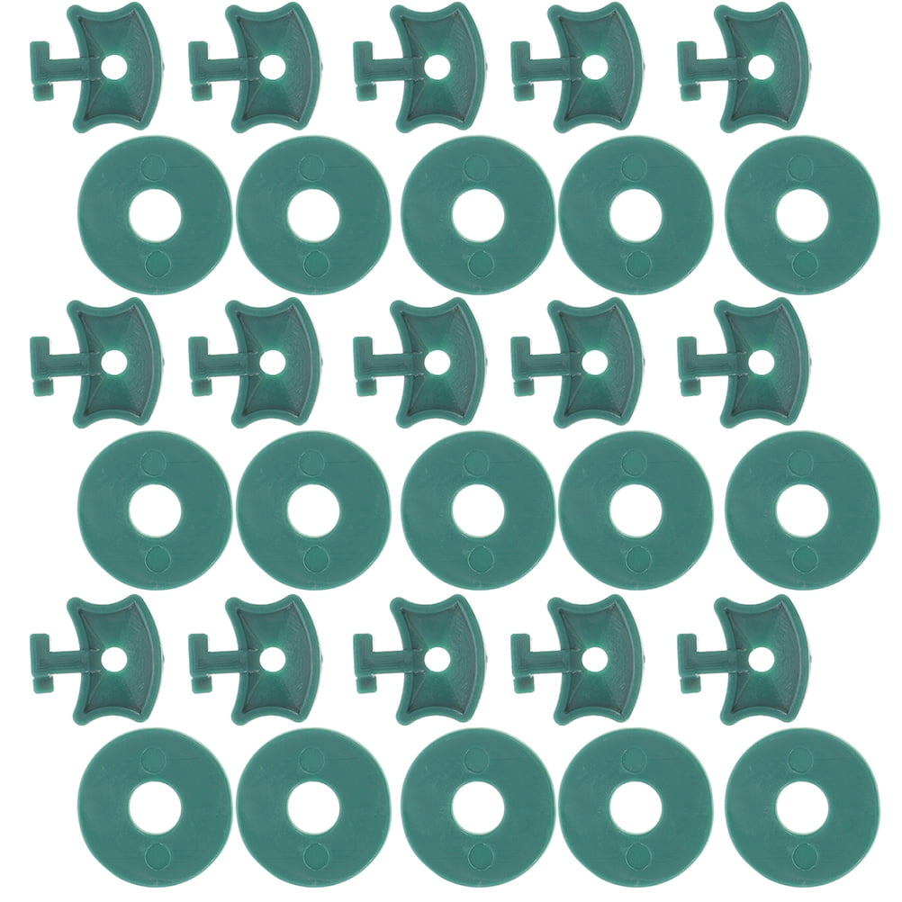unbranded 50 Sets Plastic Clamp Greenhouse Twist Clips Plant Plants ...
