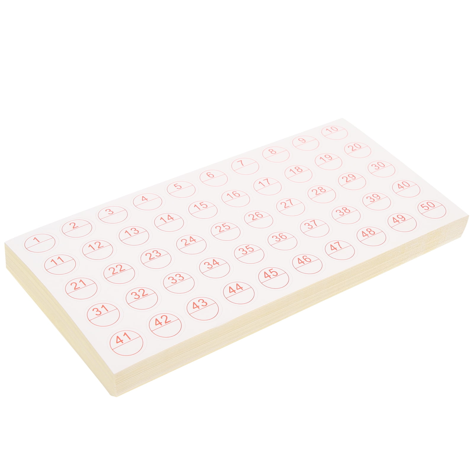 unbranded 50 Sheets Label Packing Tape Dispenser Number Stickers Nail ...