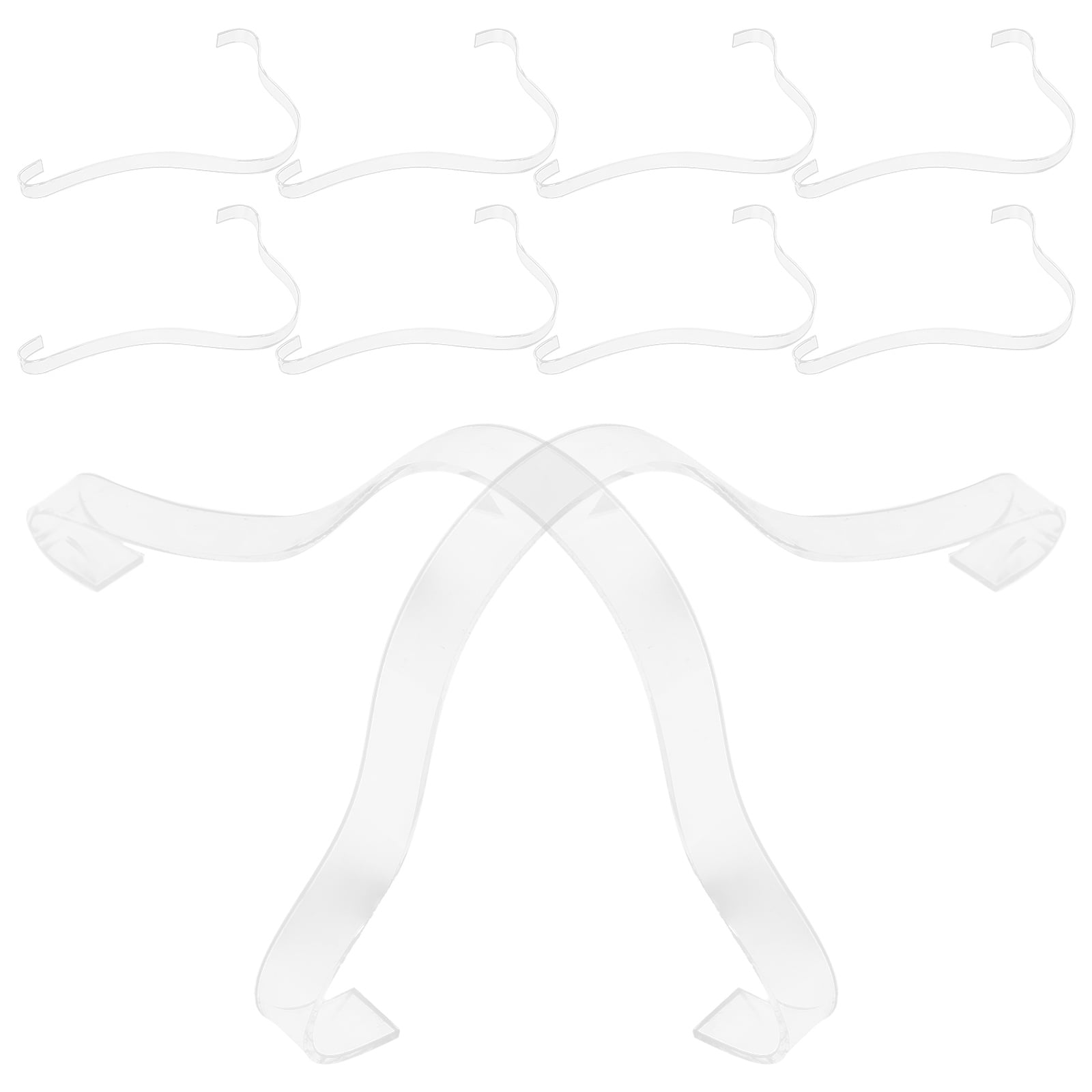 unbranded 50 pcs Clear Sandal Shoe Store Display Stand Forms Shoe ...