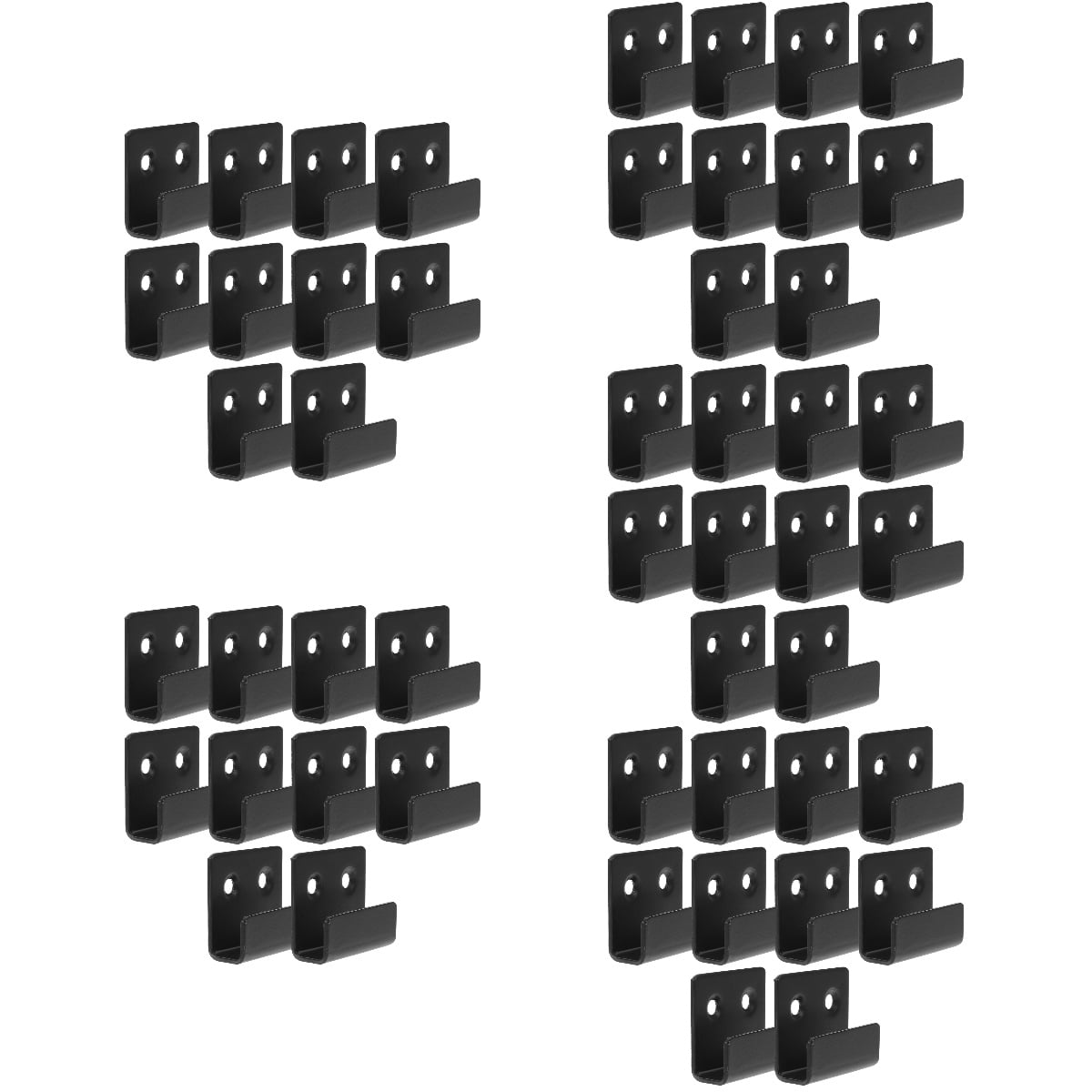 unbranded 50 pcs Stainless Steel Hooks Wall Mount Brackets Hooks Tile ...