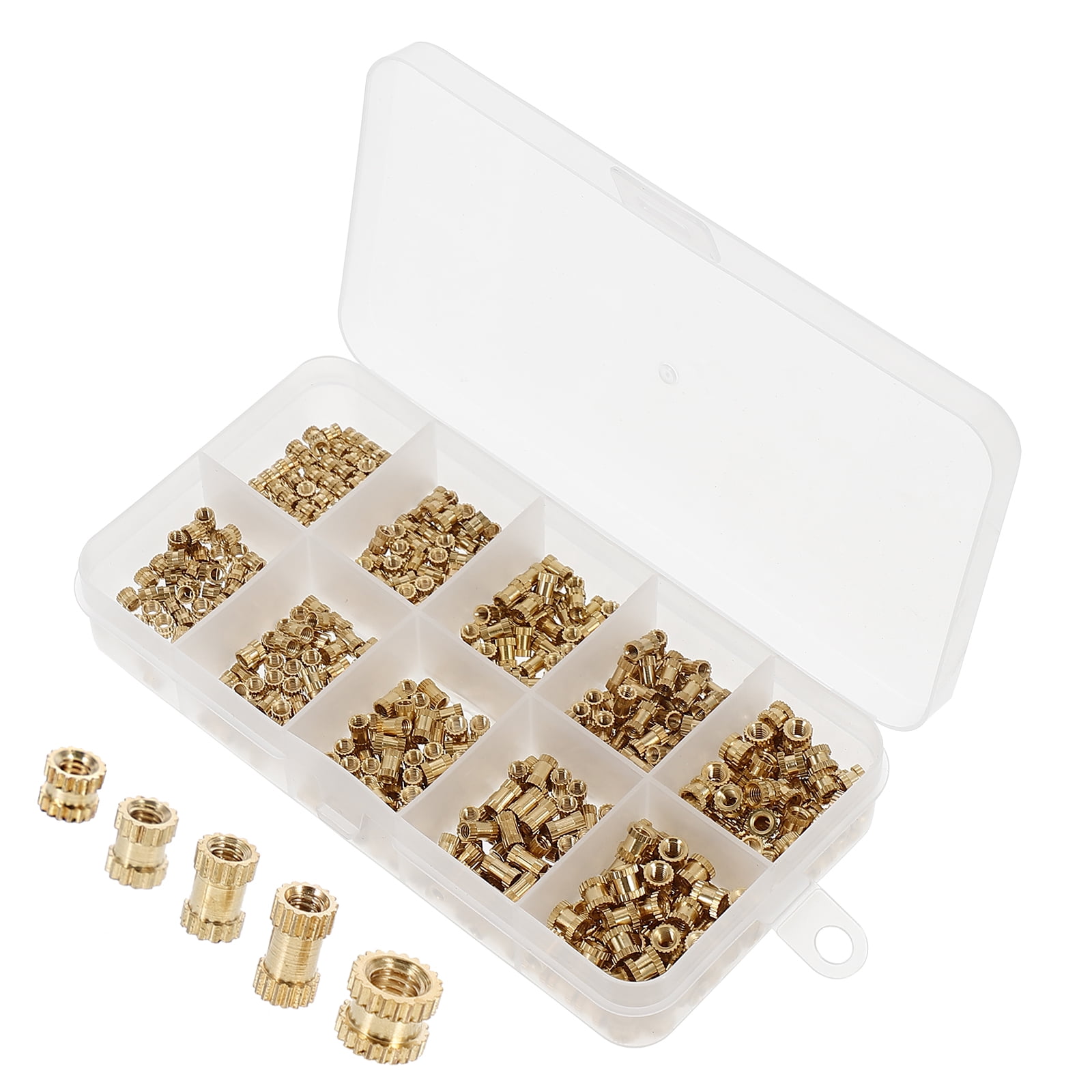 unbranded 500 Pcs Wood Furniture Threaded Insert Inserts Connector ...