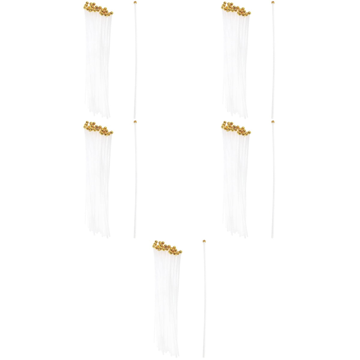 unbranded 500 pcs Plastic Flag Poles DIY Flag Pole Plastic Sticks ...