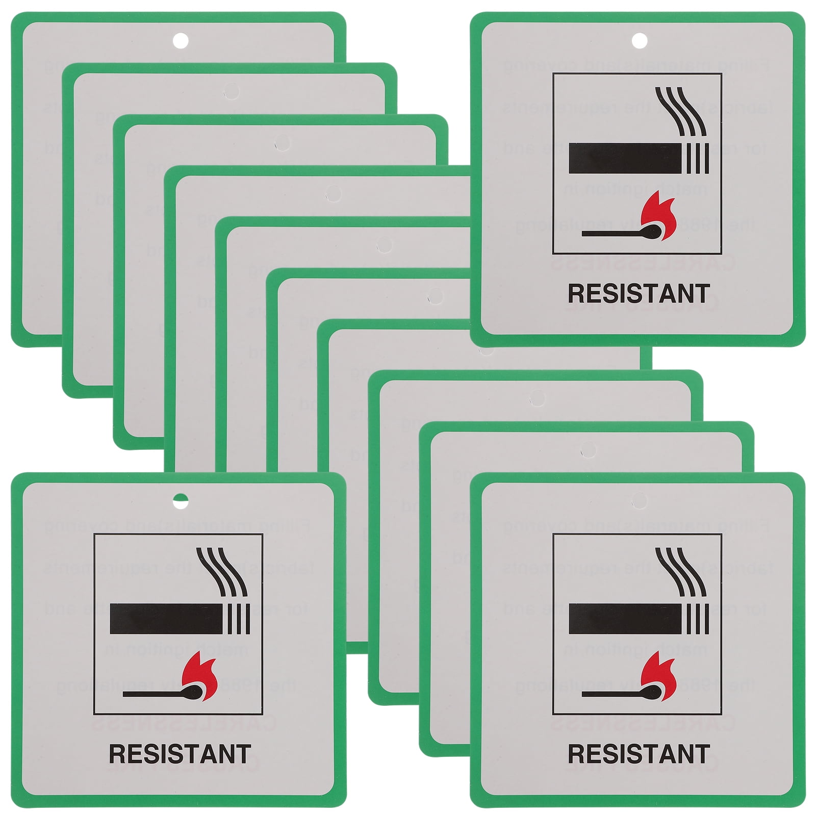 WHAMVOX Fire Safety Labels for Furniture Coated Paper Durable Warning ...