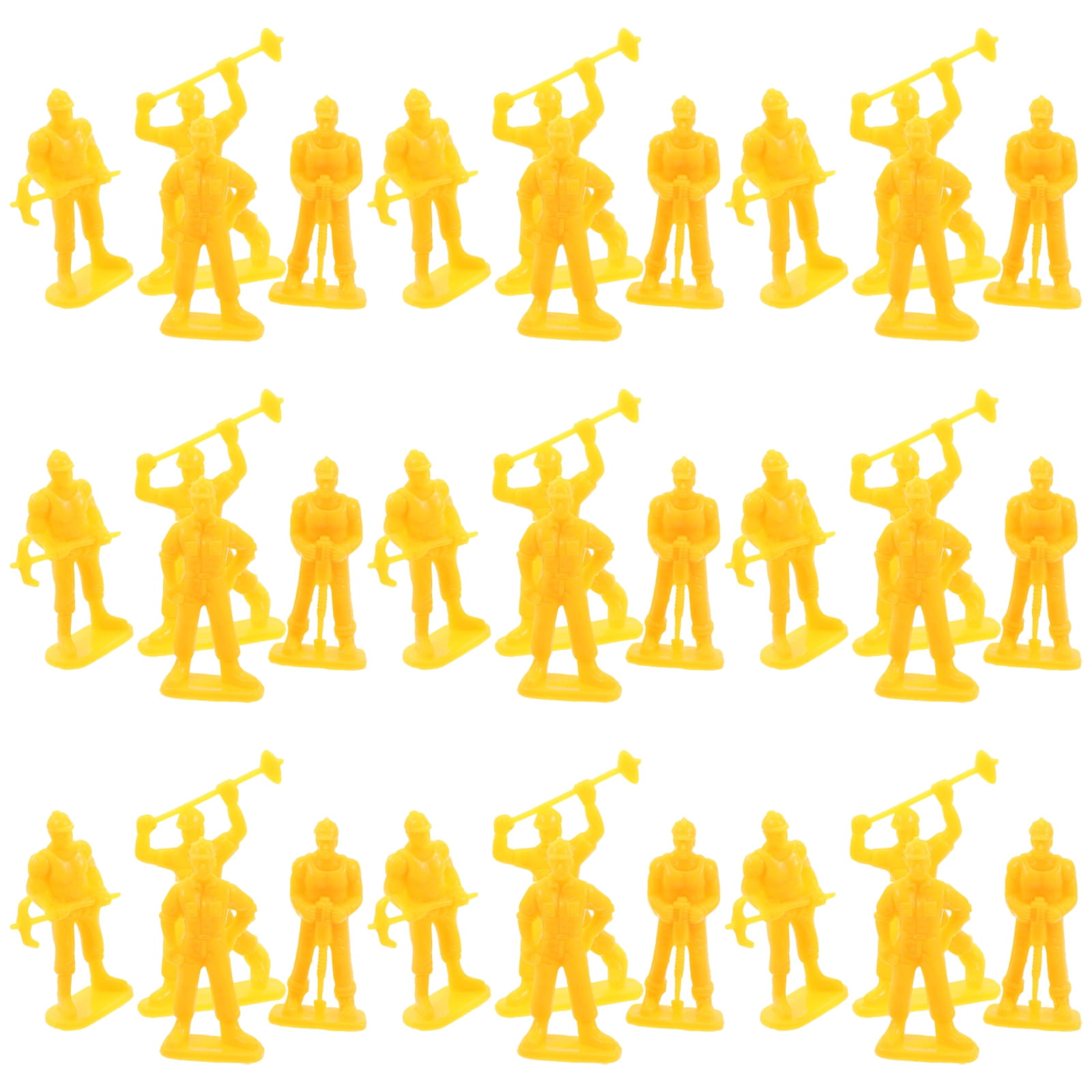 unbranded 50pcs Worker Model Toys Kids Miniature Worker Figures for ...