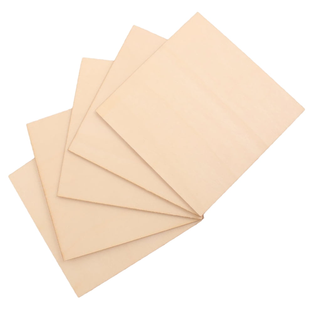 unbranded 5pcs Basswood Sheets Unfinished Basswood Sheets Plywood Sheet ...